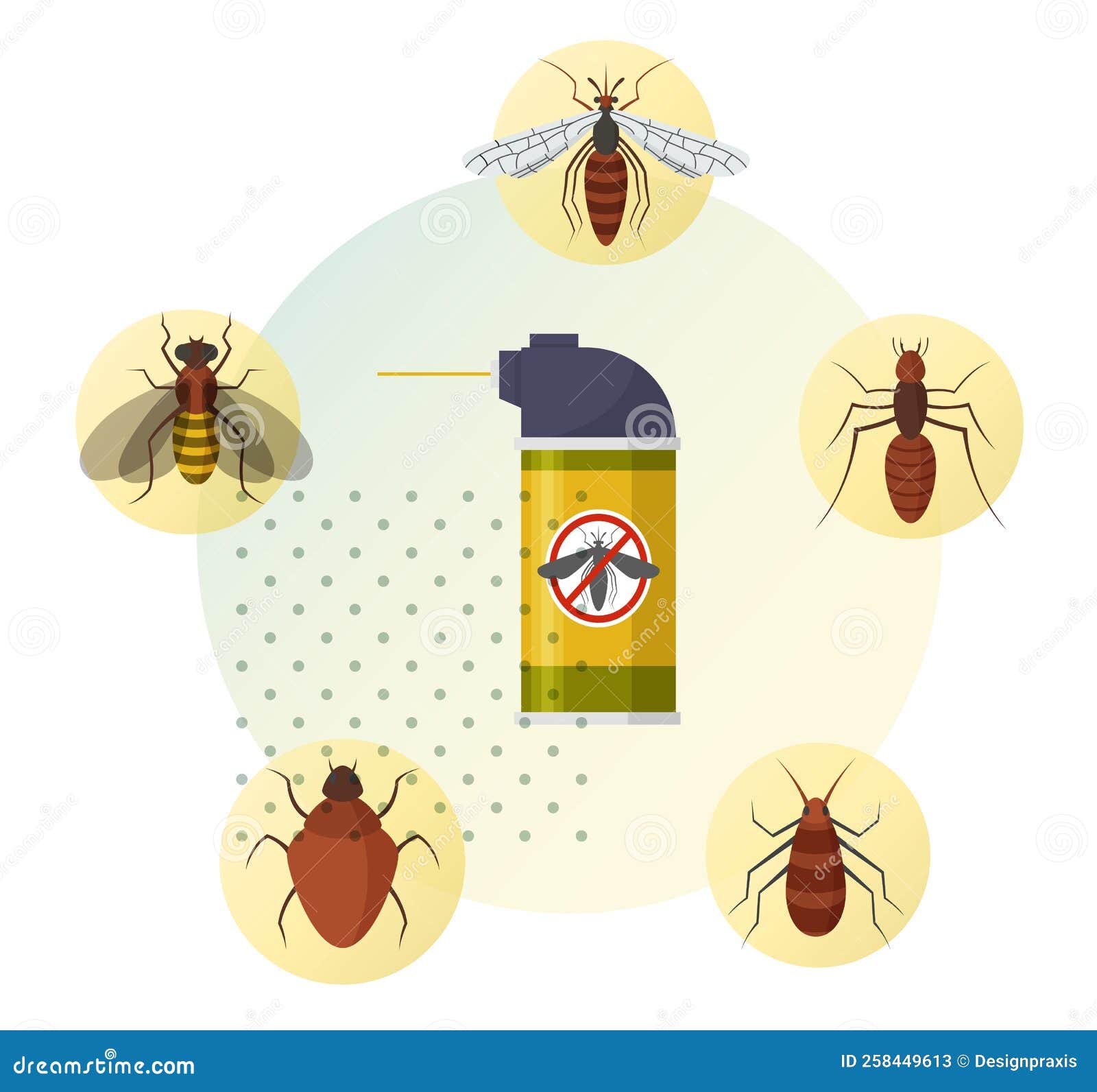 Pest Control - Insect Repellent Illustration Stock Illustration ...