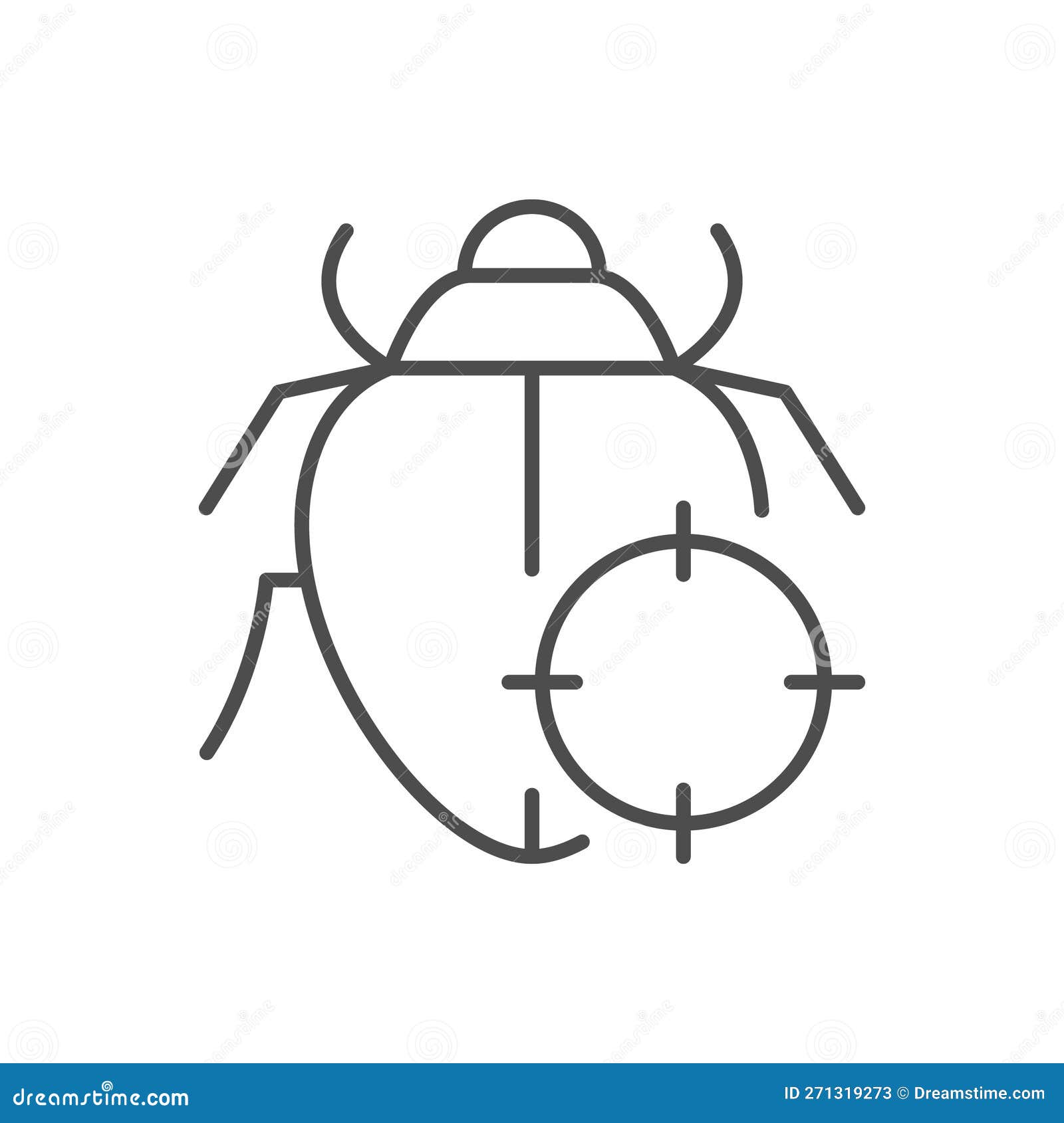 Pest Control Line Outline Icon Stock Vector - Illustration of equipment ...