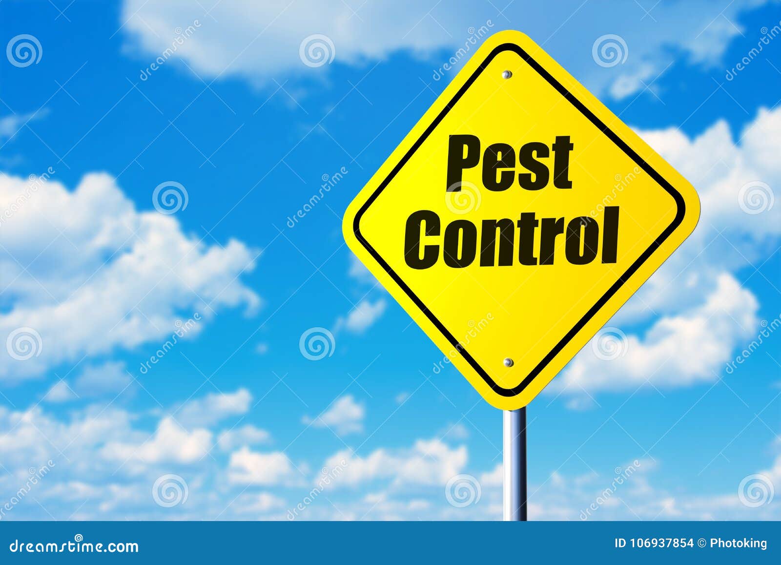 Pest control stock photo. Image of symbol, roadsign - 106937854