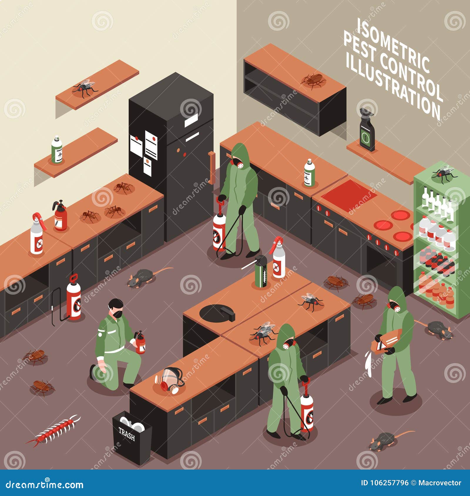 Insects And Rodents Vector Illustration | CartoonDealer.com #107049414