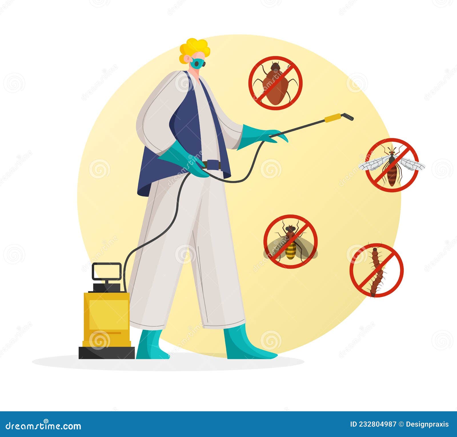 Pest Control Services - Illustration Stock Illustration - Illustration ...