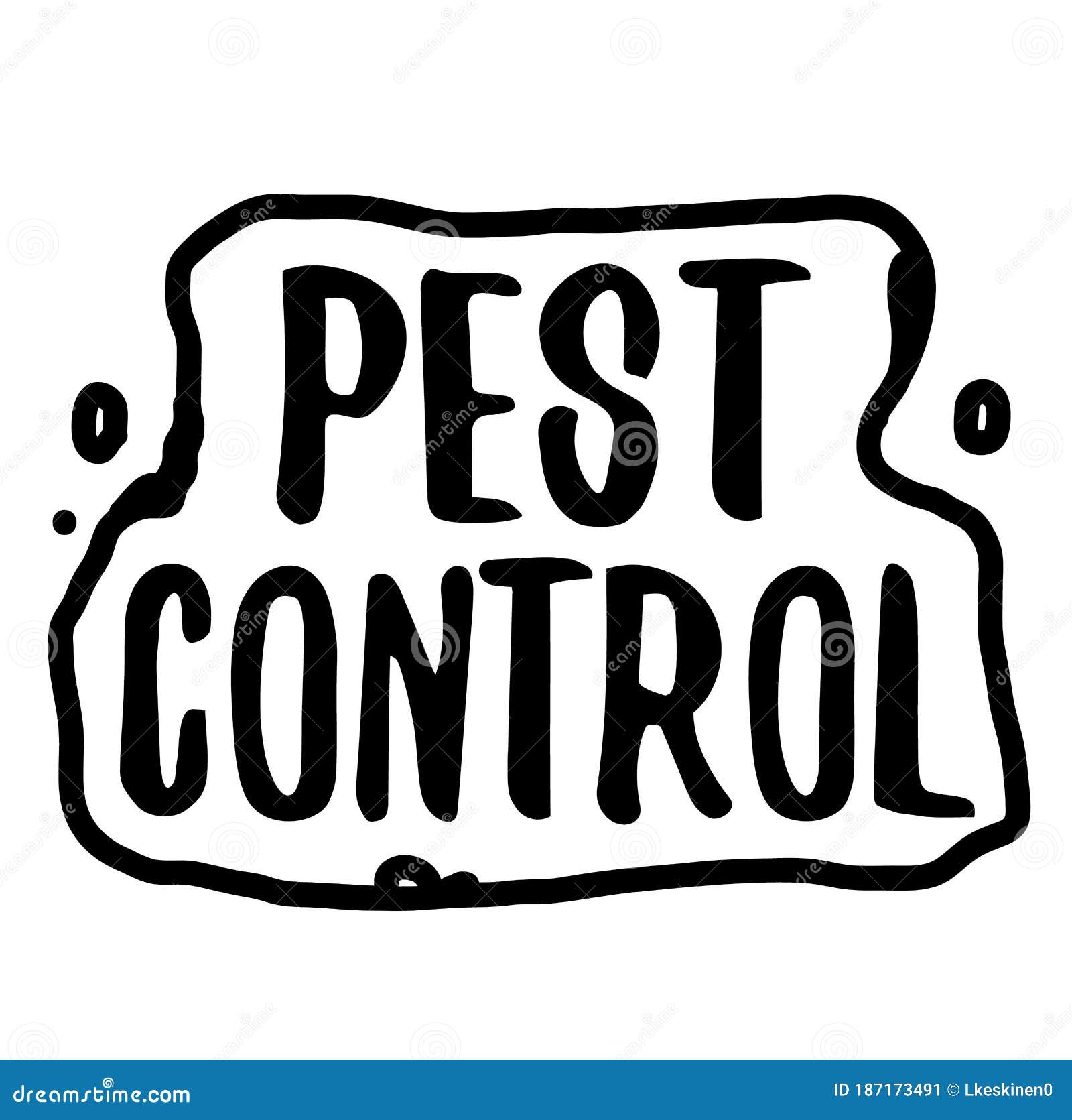 PEST CONTROL Sign on White Background Stock Illustration - Illustration ...