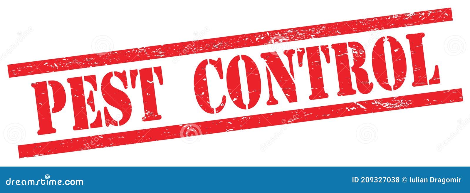 PEST CONTROL Text on Red Grungy Rectangle Stamp Stock Illustration ...