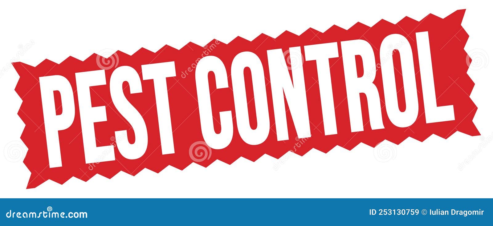 PEST CONTROL Text Written on Red Stamp Sign Stock Illustration ...