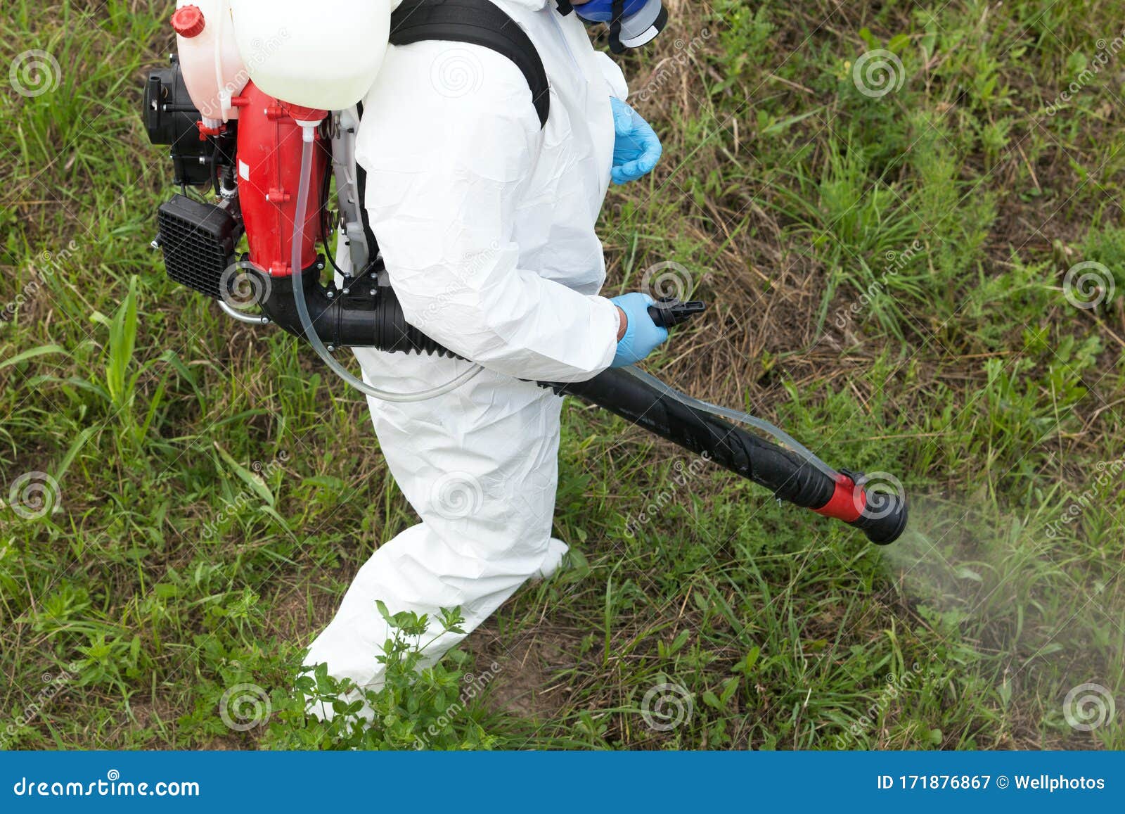 Pest Control Worker Spraying Insecticide Stock Image - Image of insects ...