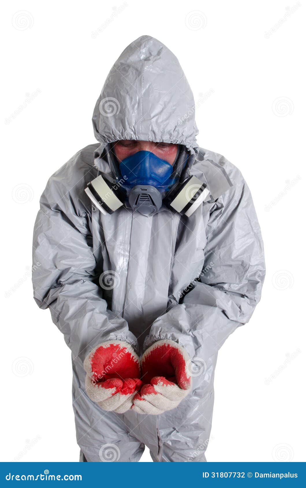 PEST CONTROL WORKER stock photo. Image of filters, sealed - 31807732