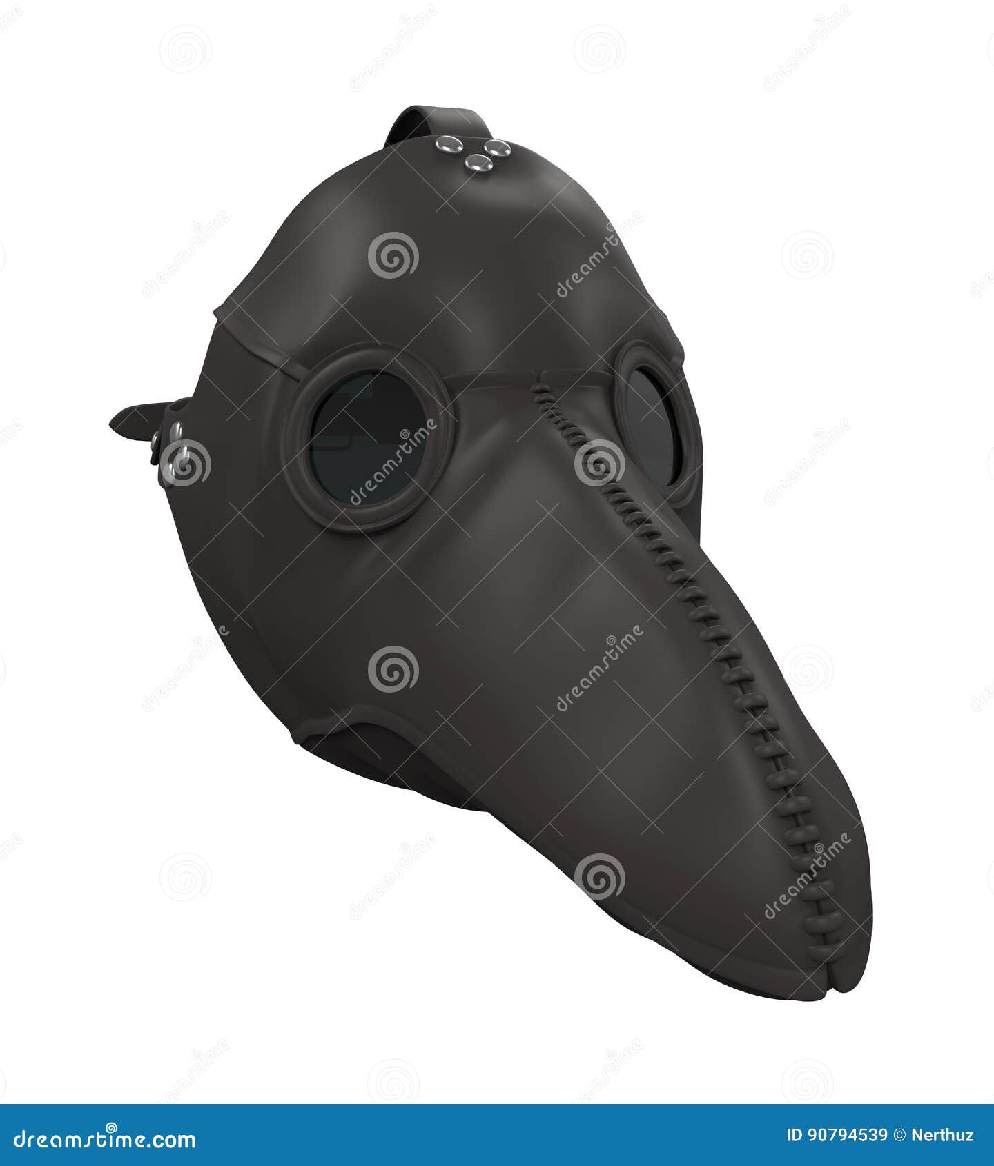 Pest-Doktor Mask Isolated stock abbildung. Illustration von schnabel ...