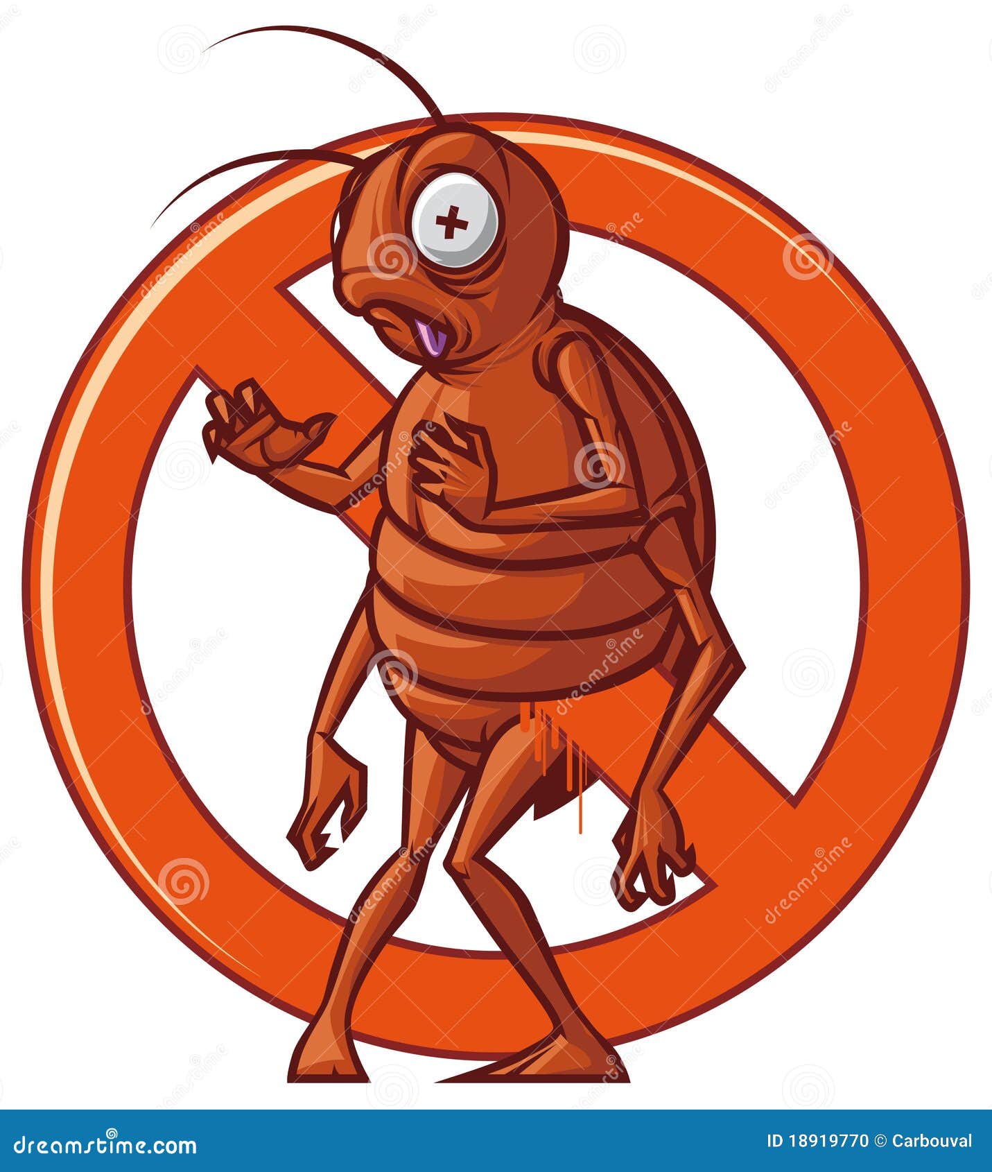 Pest extermination sign stock illustration. Illustration of insect ...