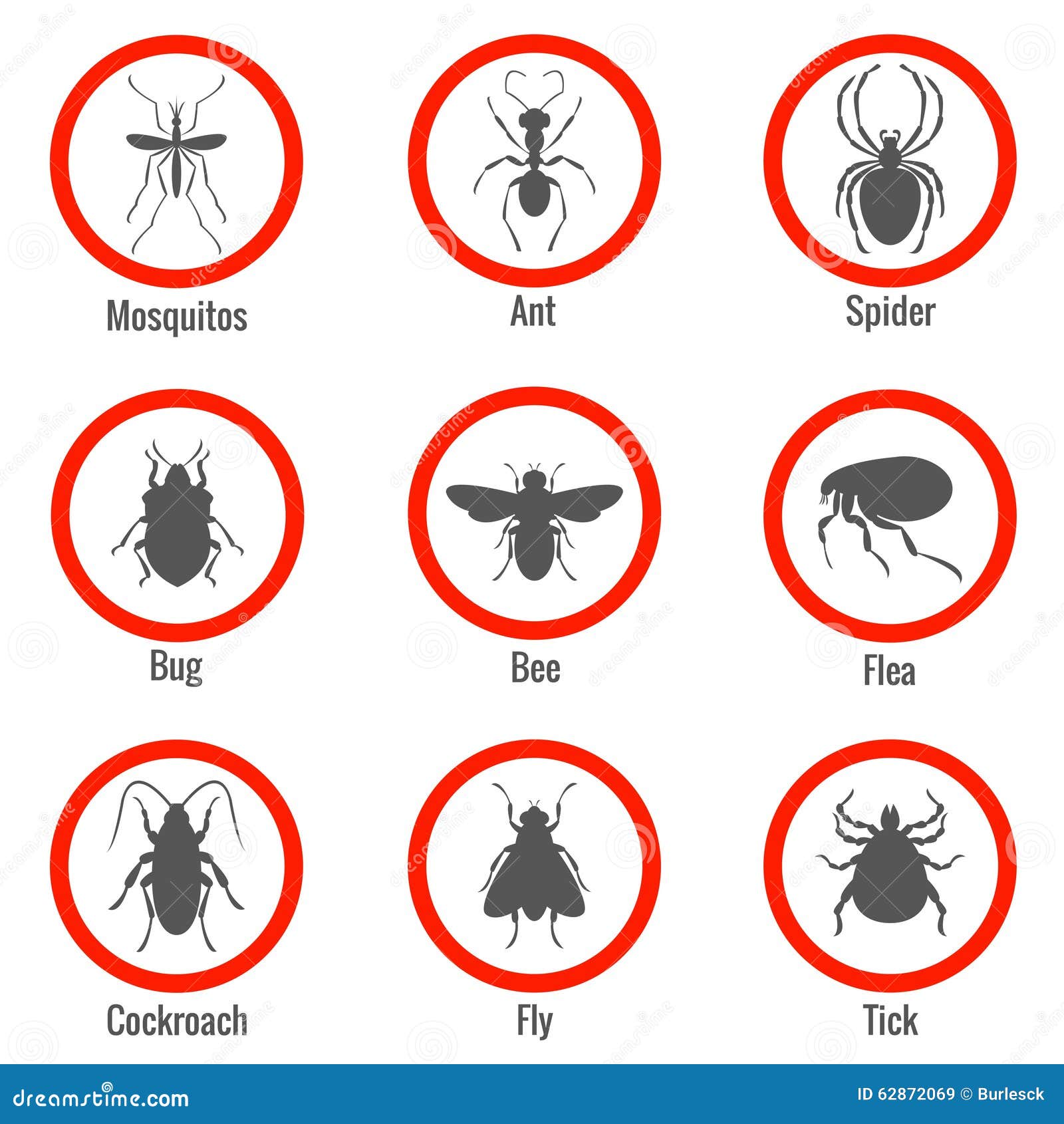 Insect Control And Parasite Extermination Chemical Vector Set ... Insect Control And Parasite Extermination Chemical Vector Set ...