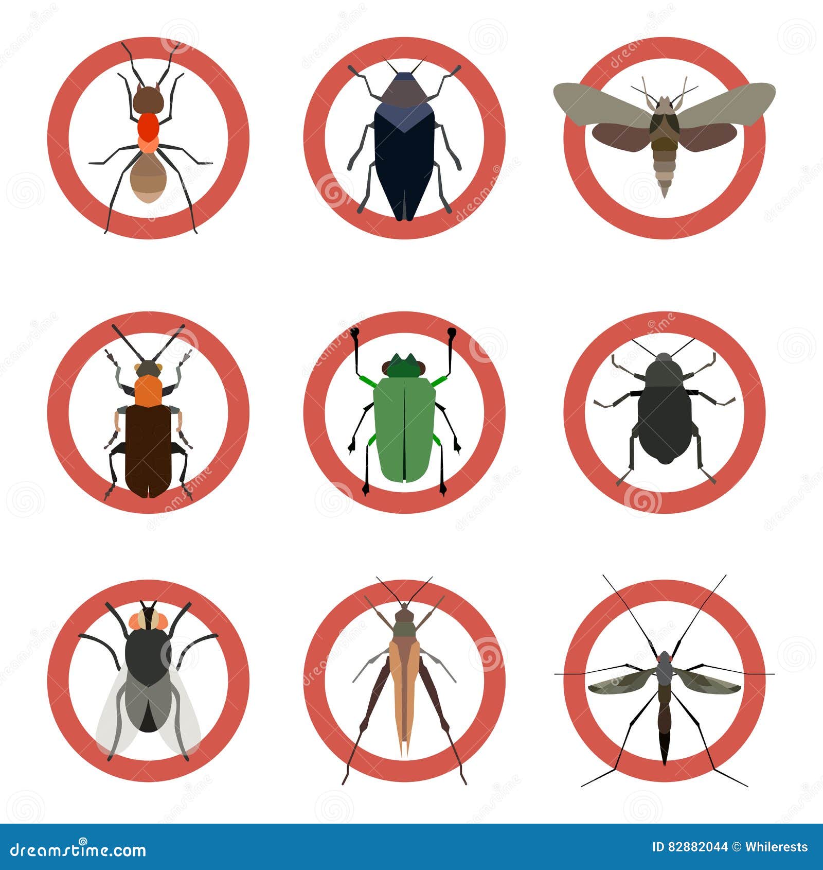 Pest Insects Control Spray Equipment Vector Illustration For ...