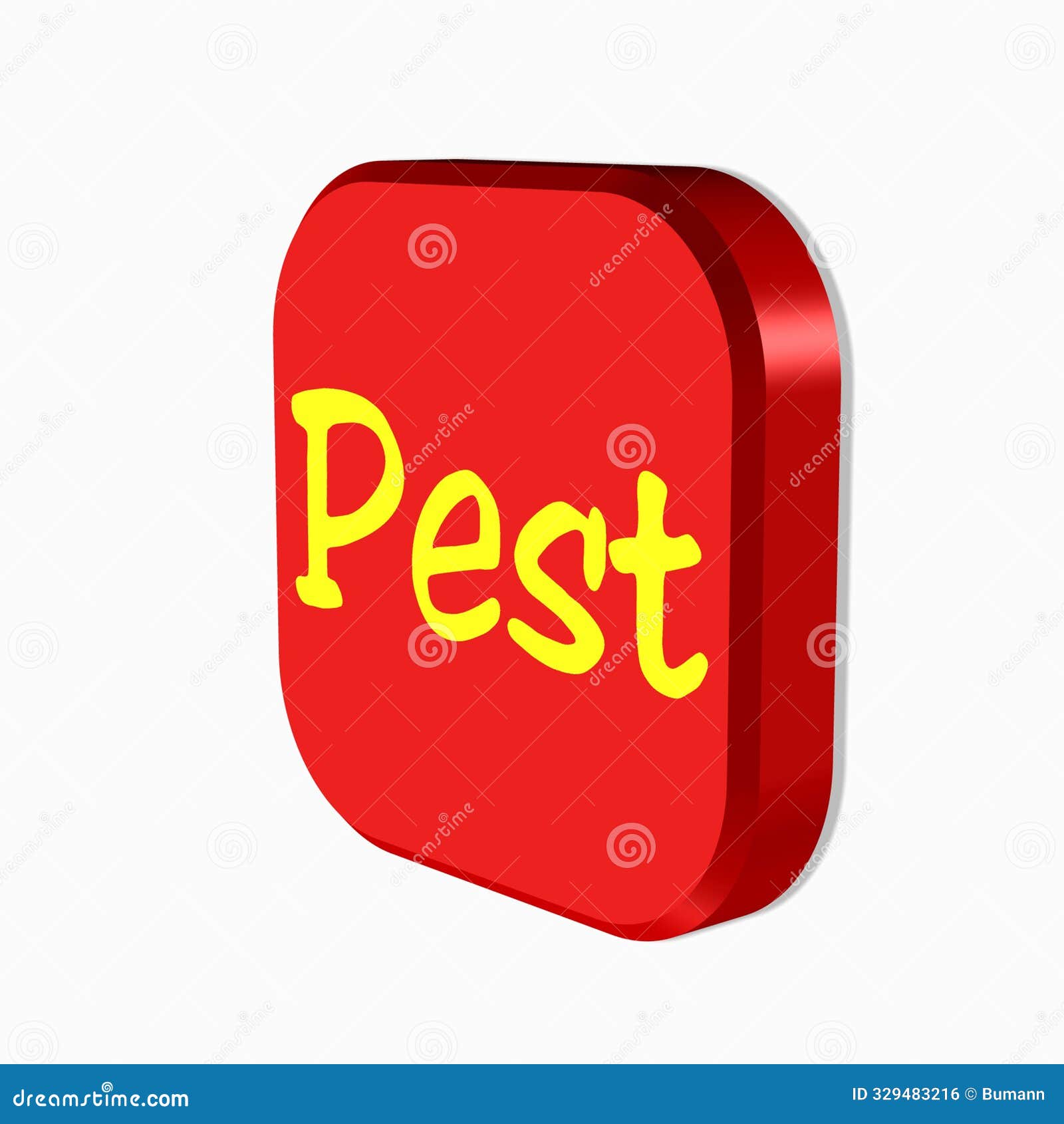 "Pest" "Plague" - Word, Lettering or Text As 3D Illustration, 3D ...