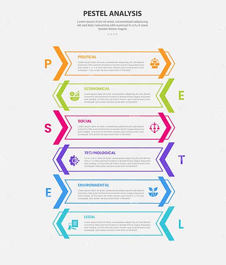 PESTEL Analysis Infographic Outline Style with 6 Point Template with ...