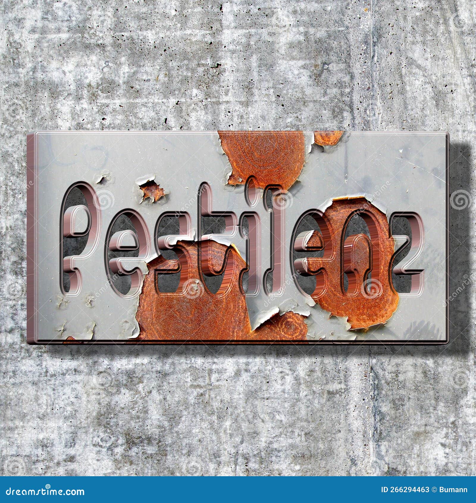 `Pestilenz` = `Pestilence` - Word, Lettering or Text As 3D Illustration ...
