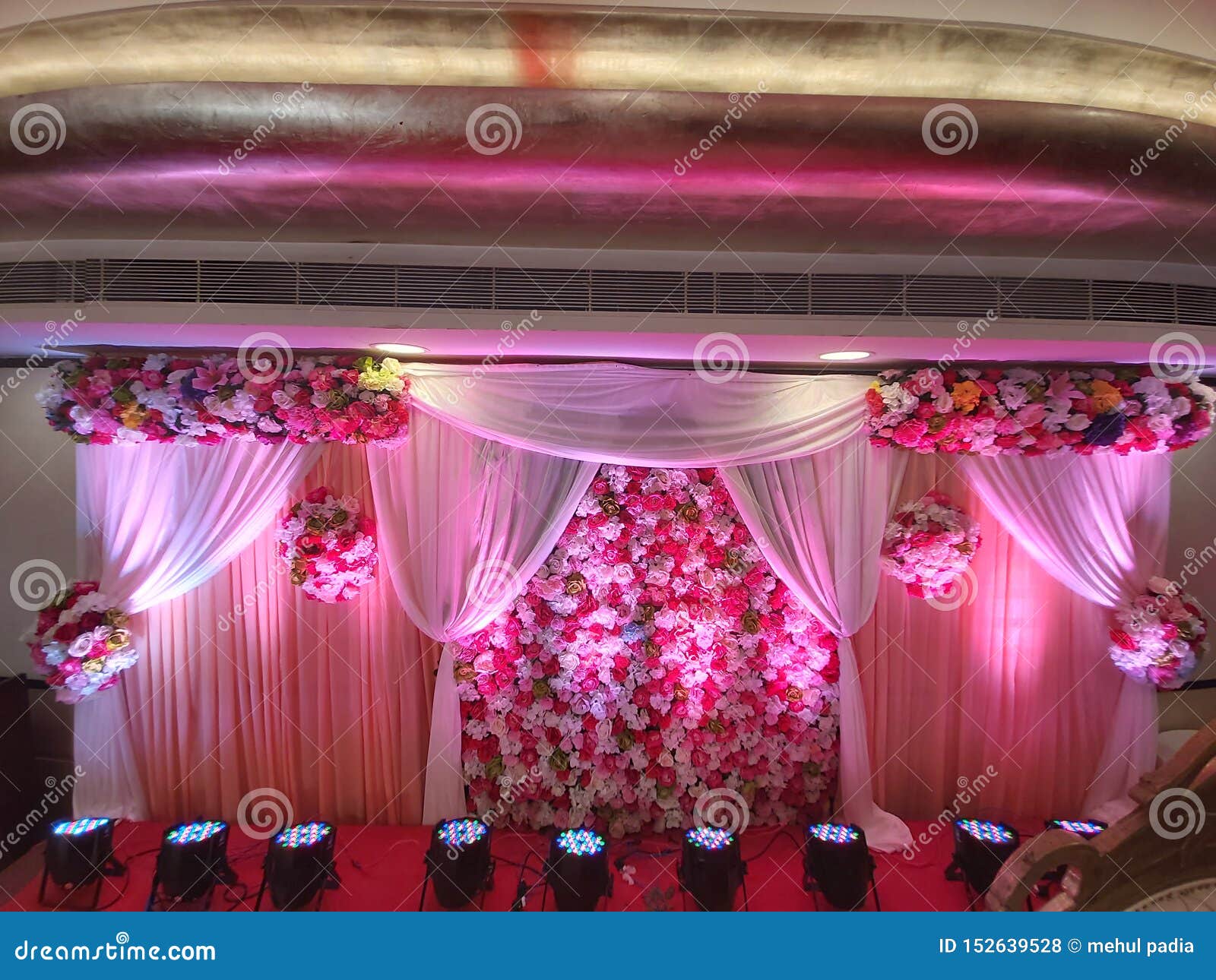 Pesting Wall,wedding Backdrop,engagement Backdrop Stock Photo - Image ...