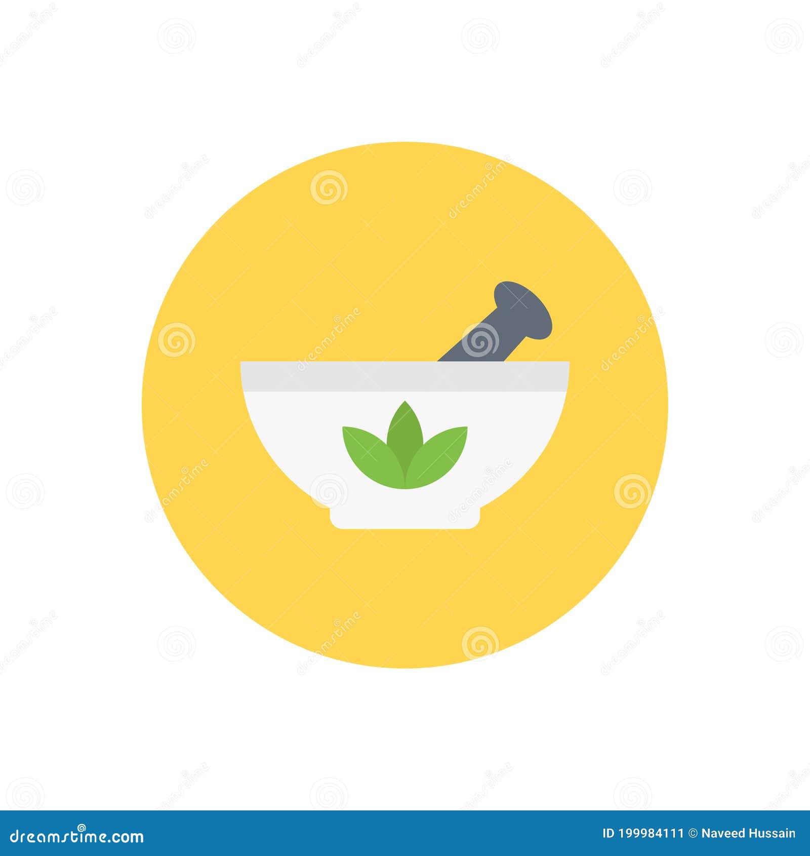 Pestle Vector Glyph Color Icon Stock Vector - Illustration of mixing ...