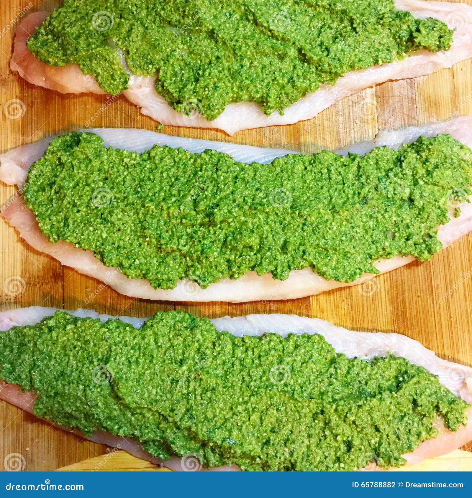 Pesto cod stock photo. Image of walnut, pesto, roulade - 65788882