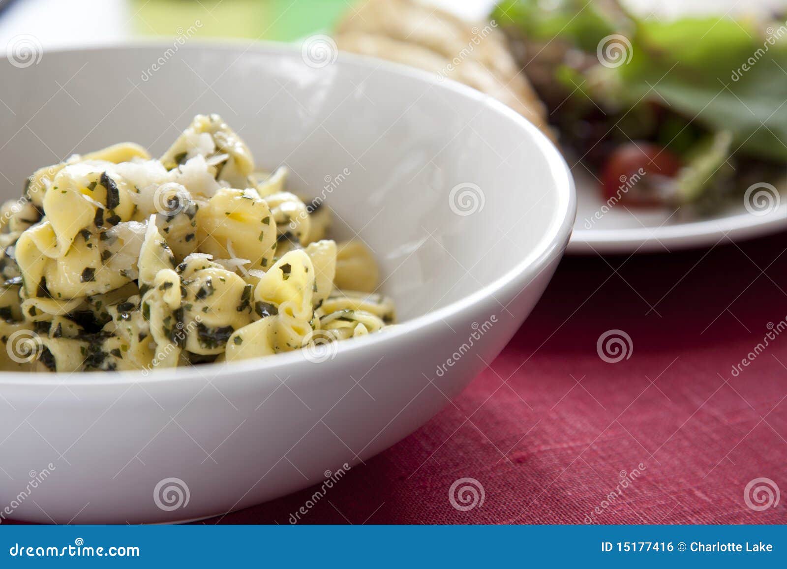Pesto Perline Pasta stock photo. Image of parmesan, healthy - 15177416