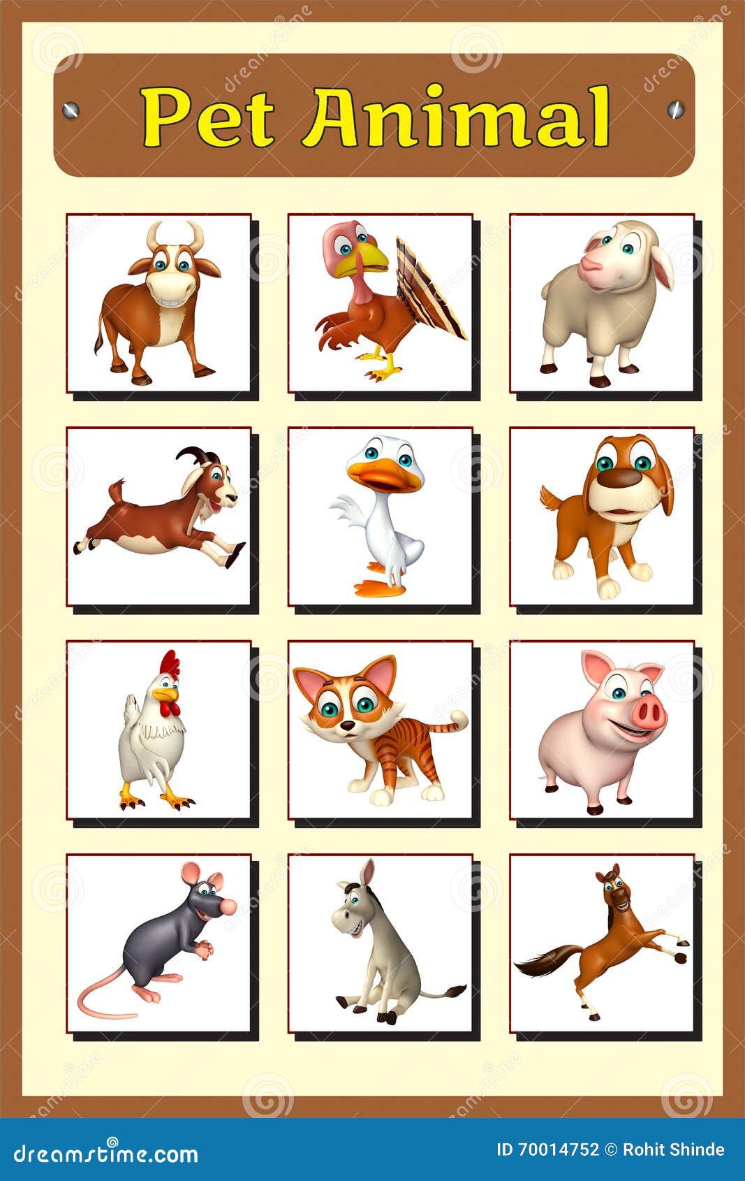 Pet animal chart stock illustration. Illustration of farming - 70014752