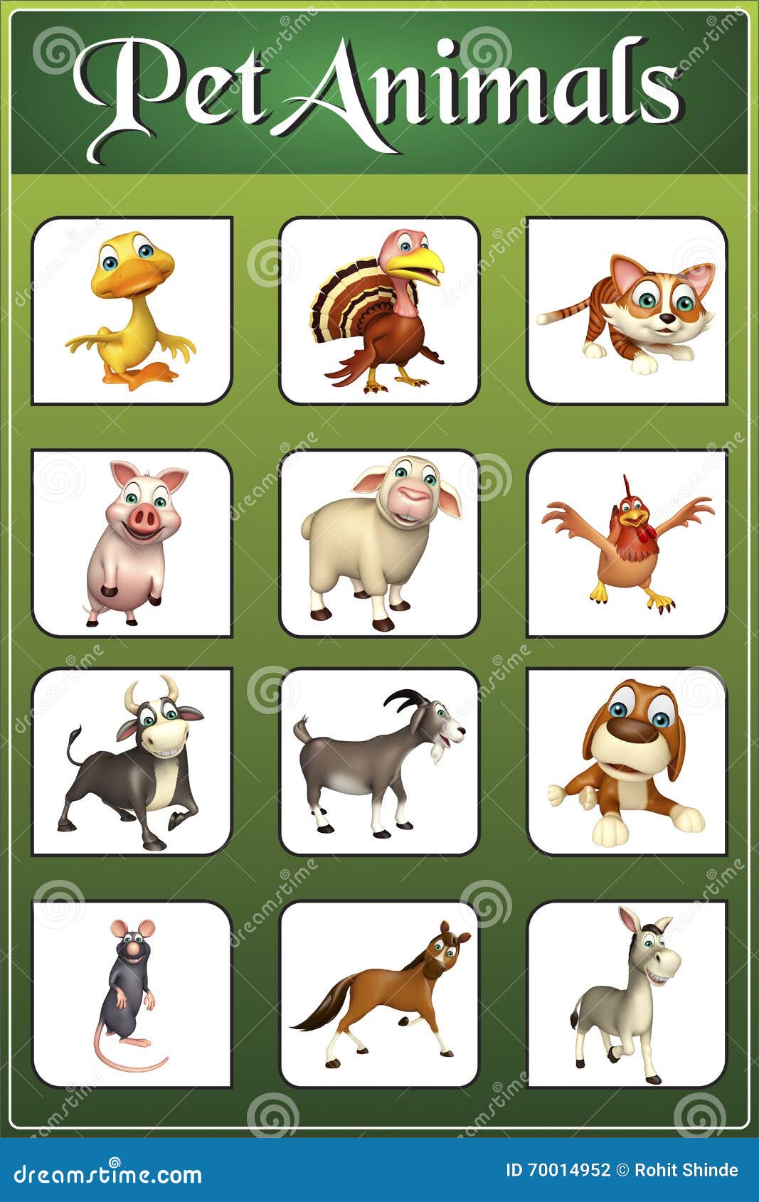 Pet animal chart stock illustration. Illustration of animal - 70014952