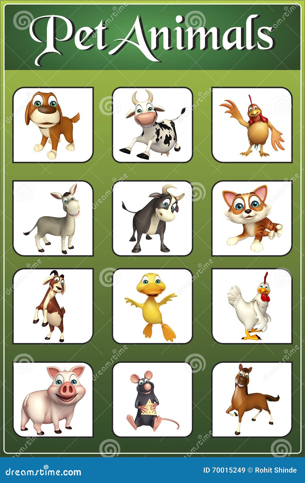 Pet animal chart stock illustration. Illustration of countryside - 70015249