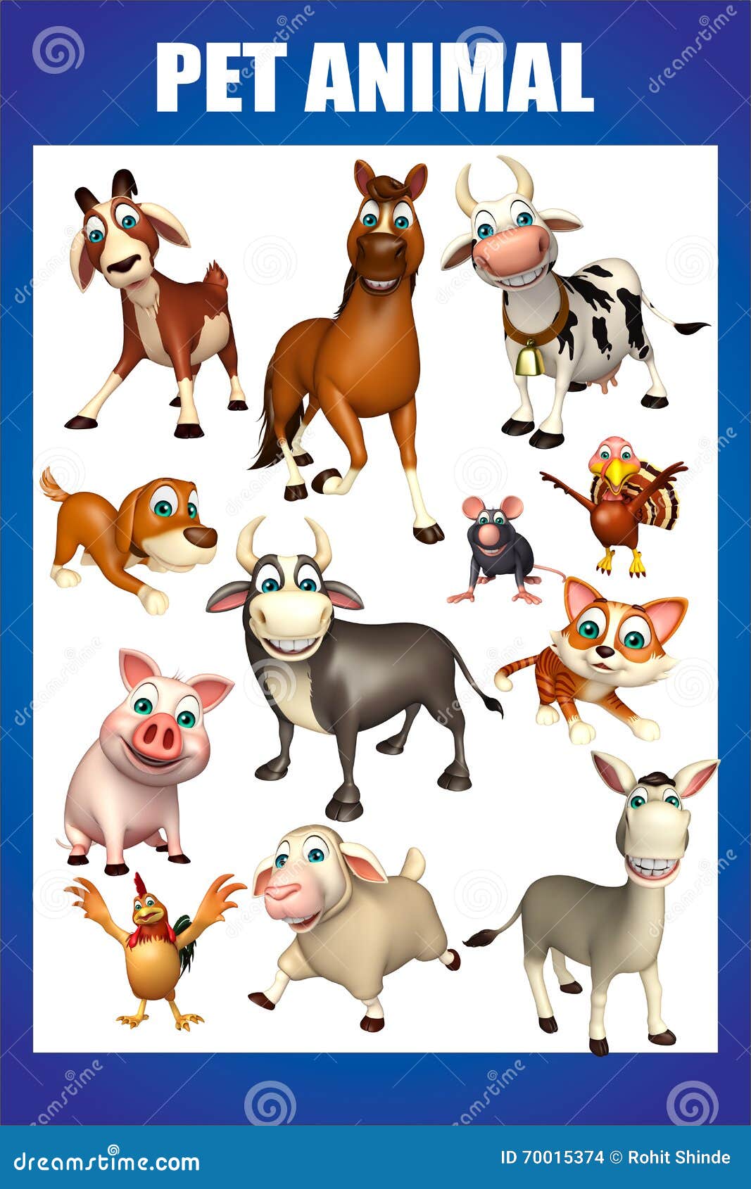 Pet animal chart stock illustration. Illustration of turkey - 70015374