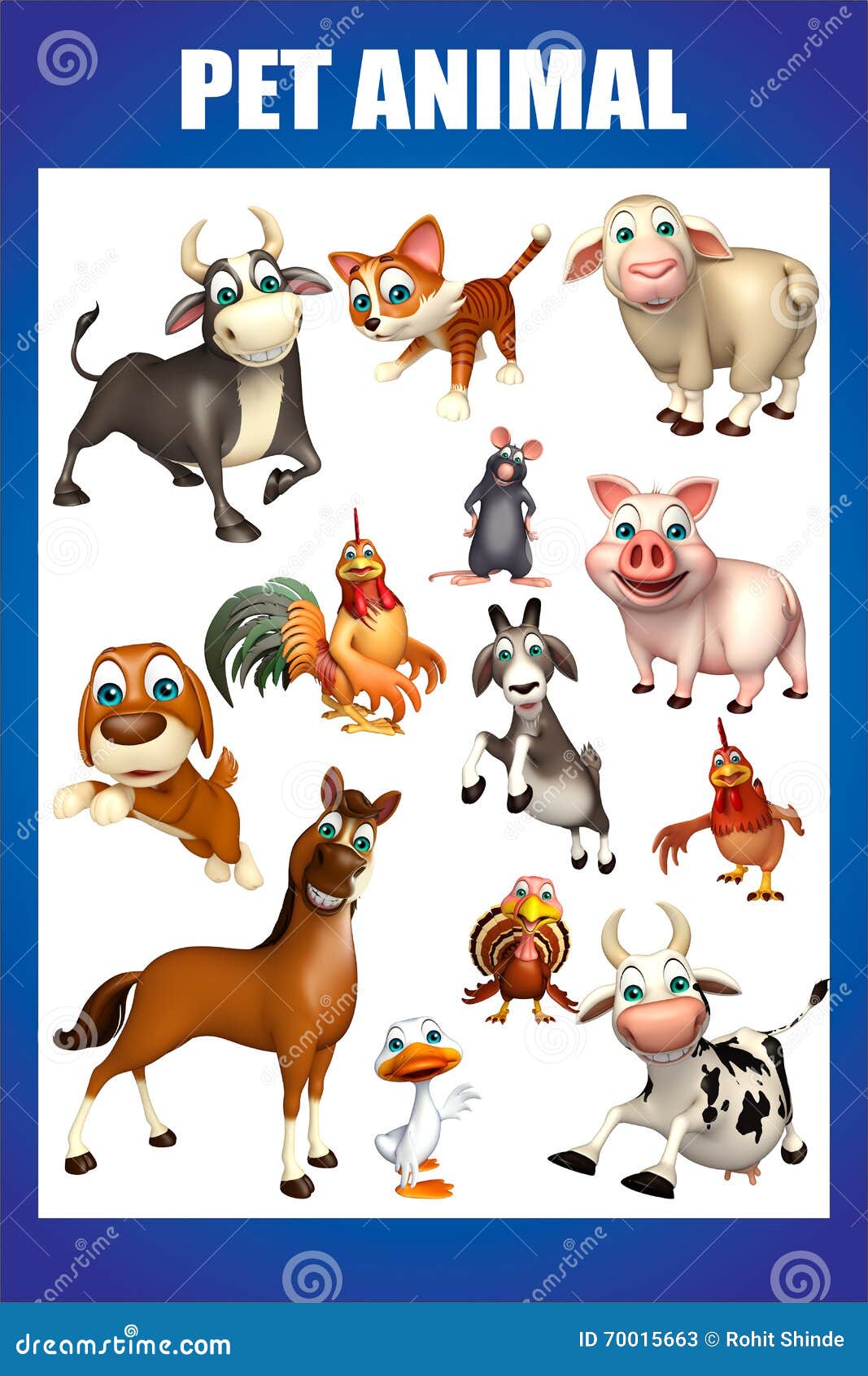Pet Animal Chart Royalty-Free Illustration | CartoonDealer.com #70062258