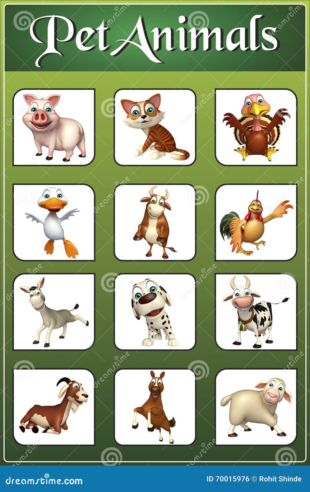 Pet animal chart stock illustration. Illustration of countryside - 70015976