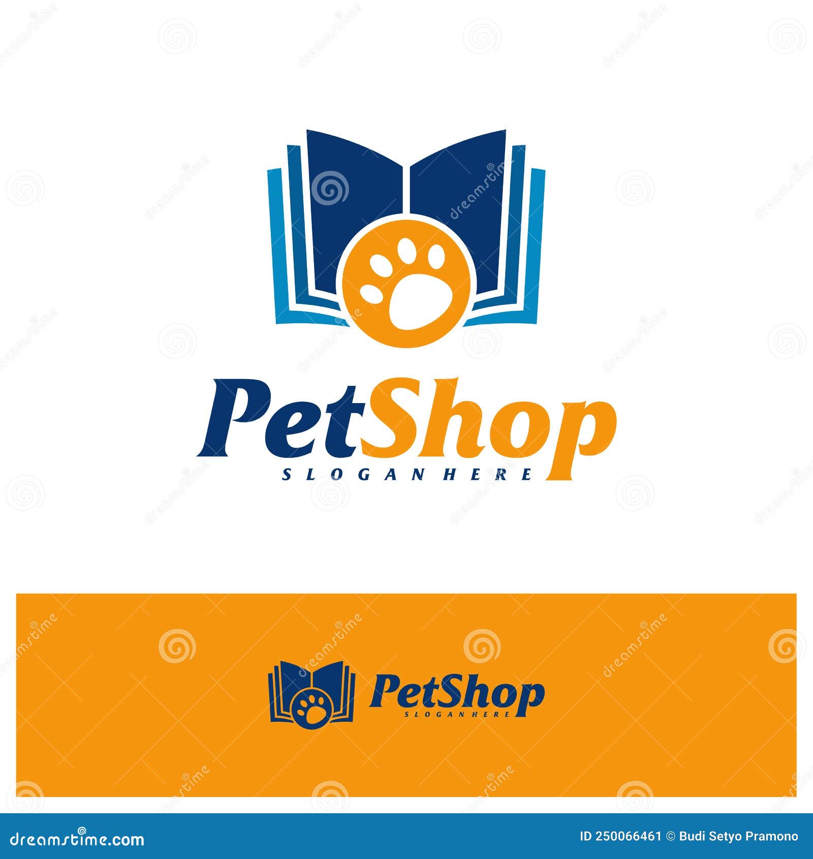 Pet Book Logo Design Template. Pet Logo Concept Vector Stock ...