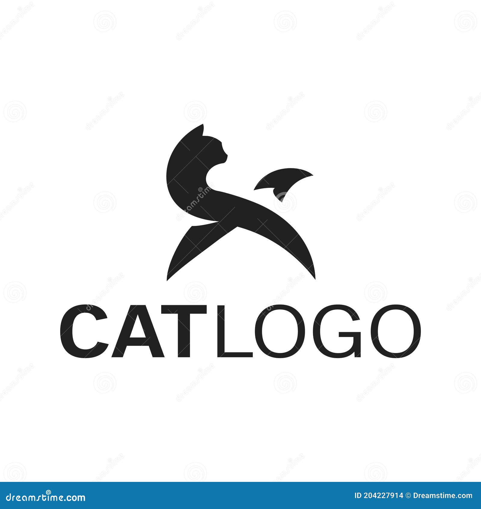 Pet Cat Logo Design, Vector Illustration Stock Vector - Illustration of ...