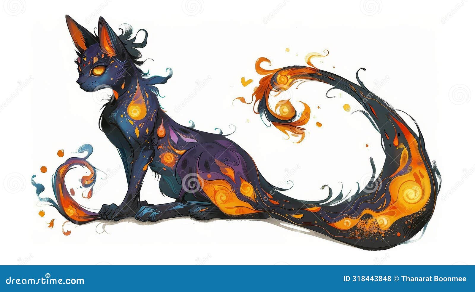 A Pet Cat Transforms into a Mythical Being, Gaining Magical Powers, Ai ...