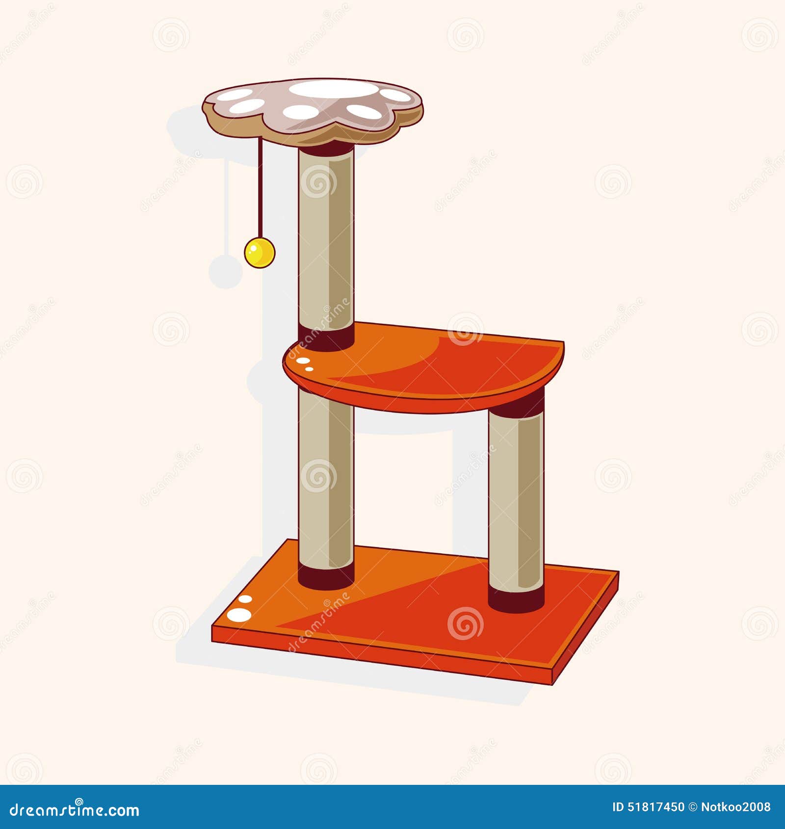 Pet Cat Tree Theme Elements Vector,eps10 Stock Vector - Illustration of ...