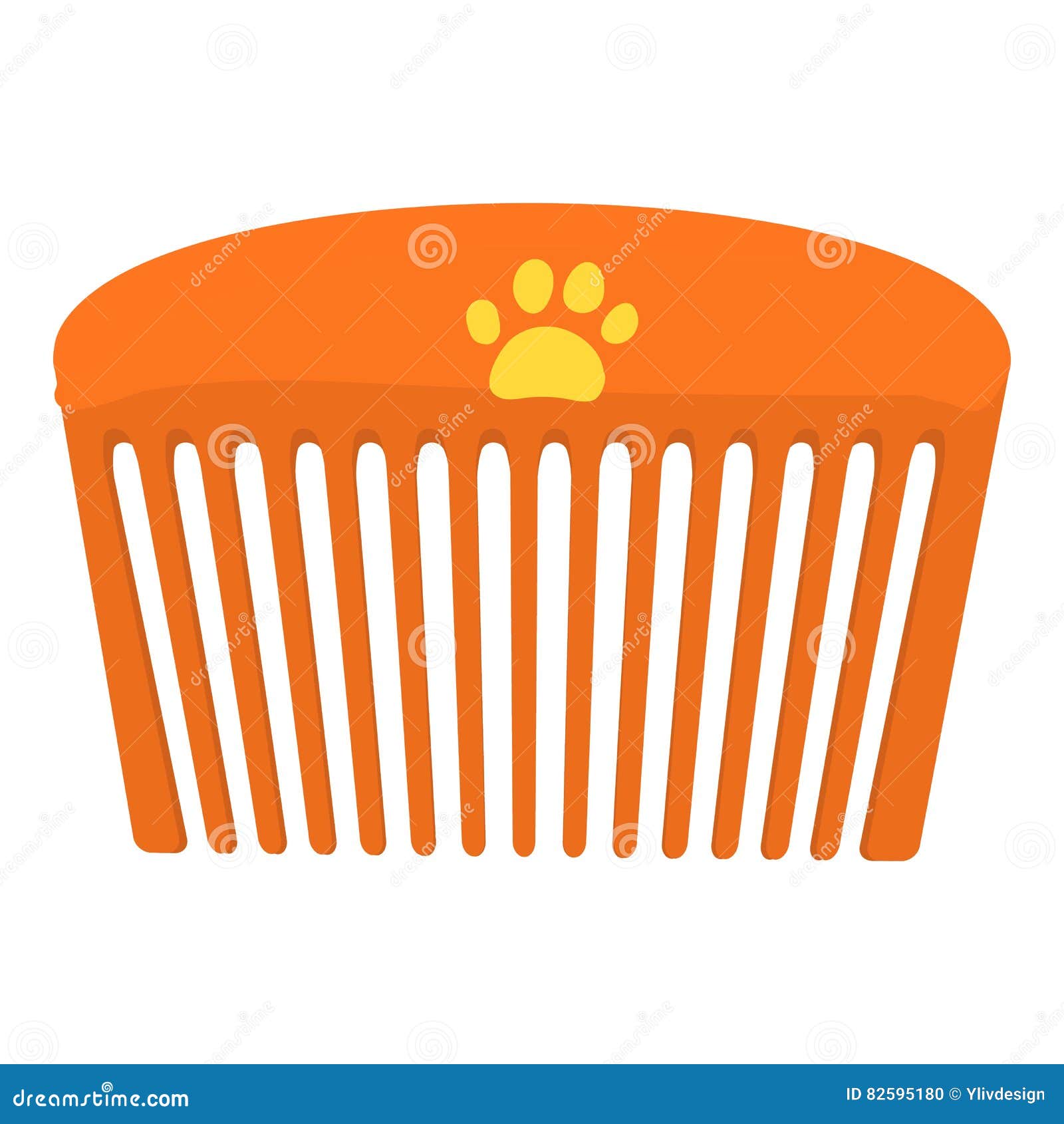 Pet Comb Icon, Cartoon Style Stock Vector - Illustration of brand ...
