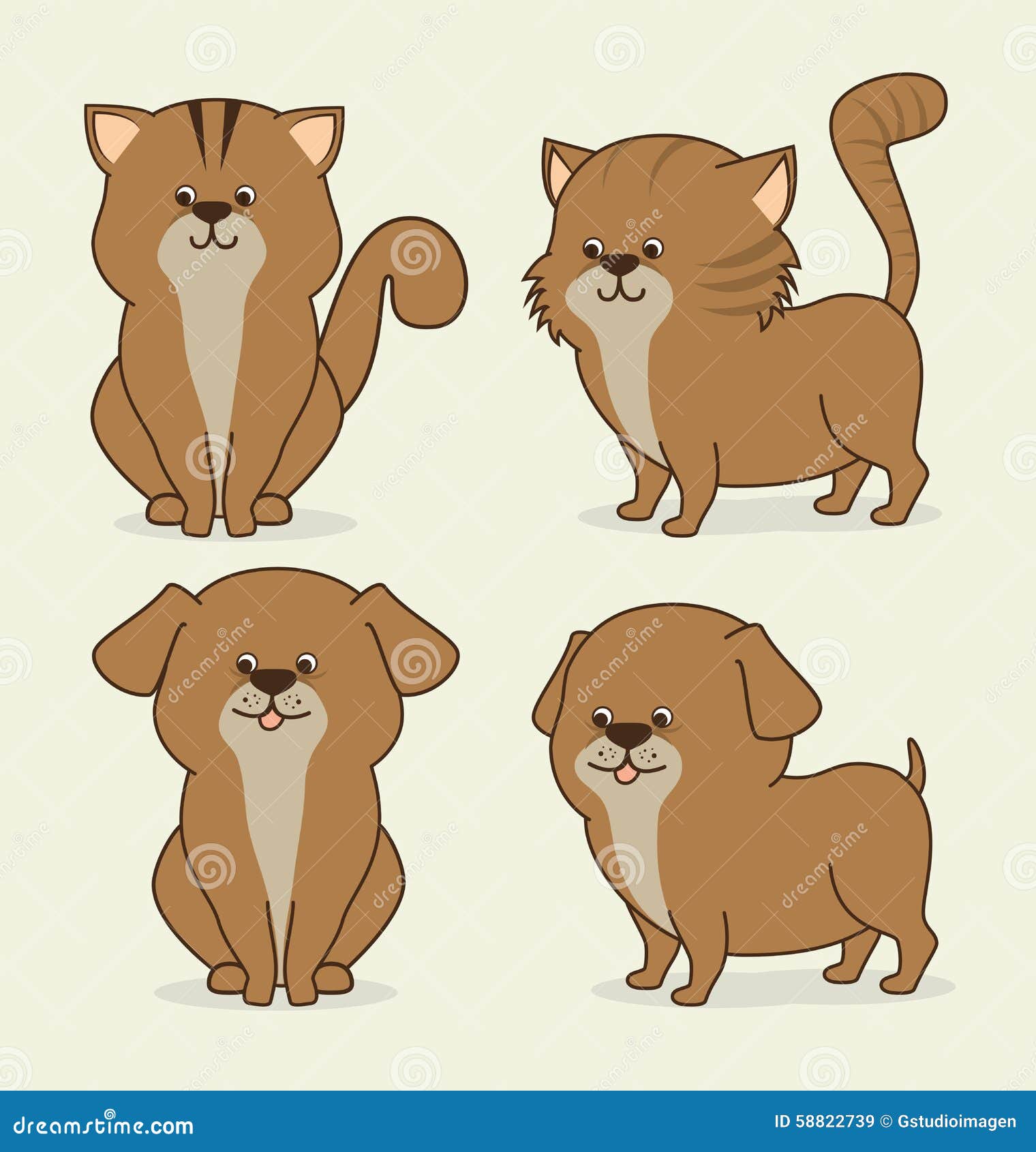 Pet design. stock vector. Illustration of cute, creature - 58822739