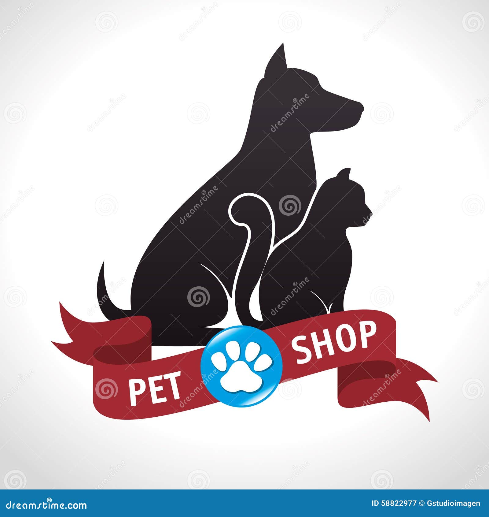 Pet design. stock vector. Illustration of funny, graphic - 58822977
