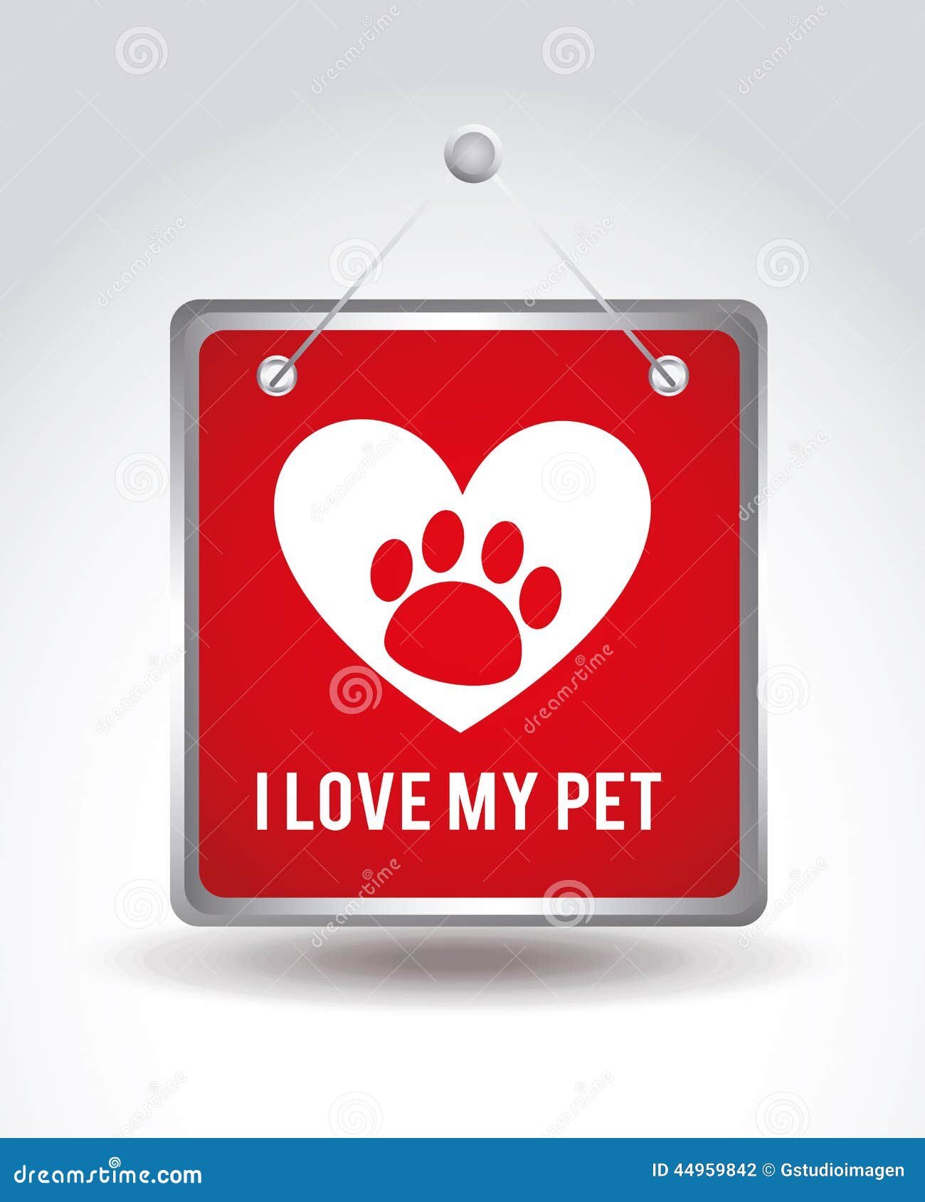 Pet design stock vector. Illustration of modern, love - 44959842