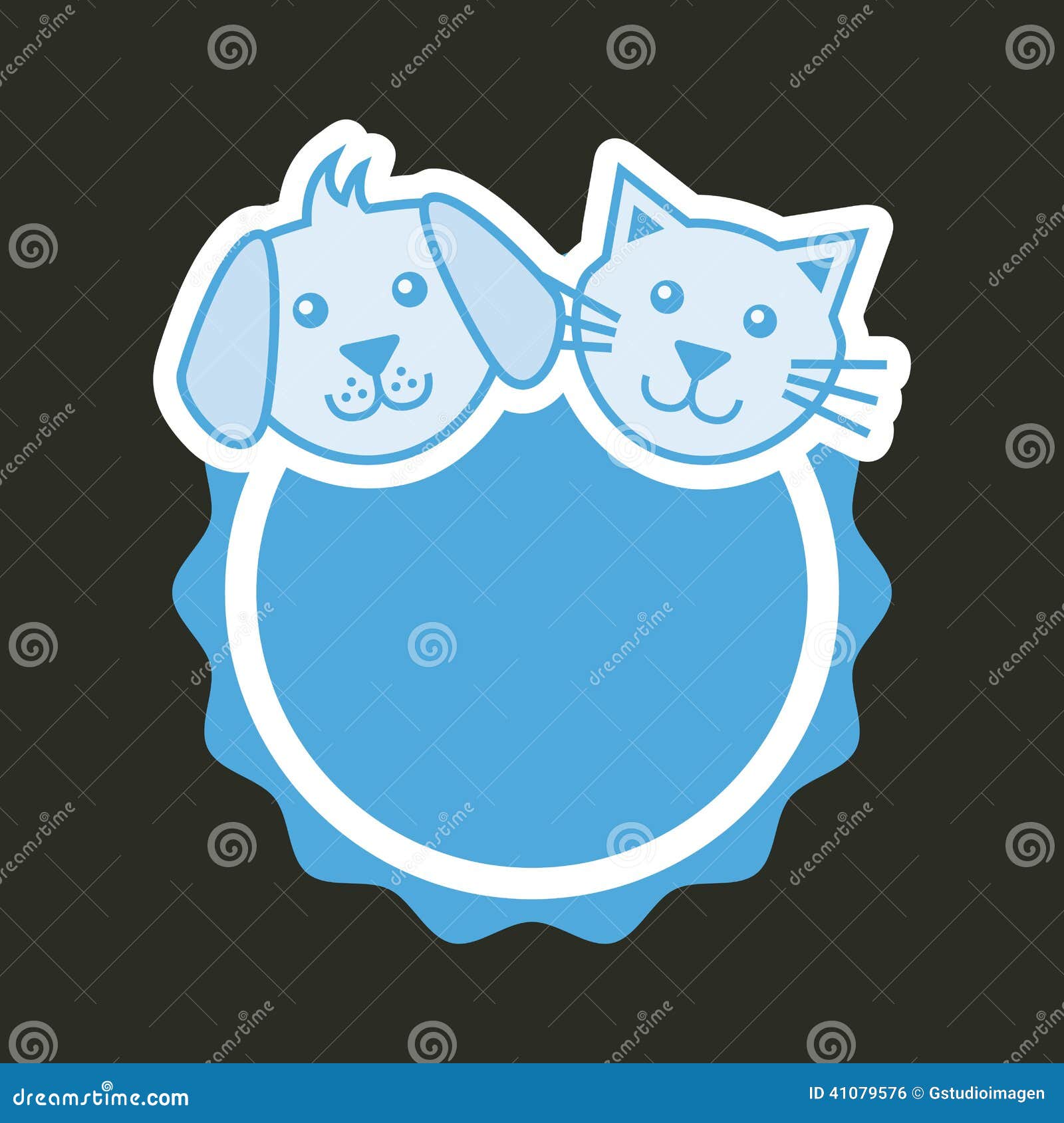 Pet design stock vector. Illustration of creature, feline - 41079576