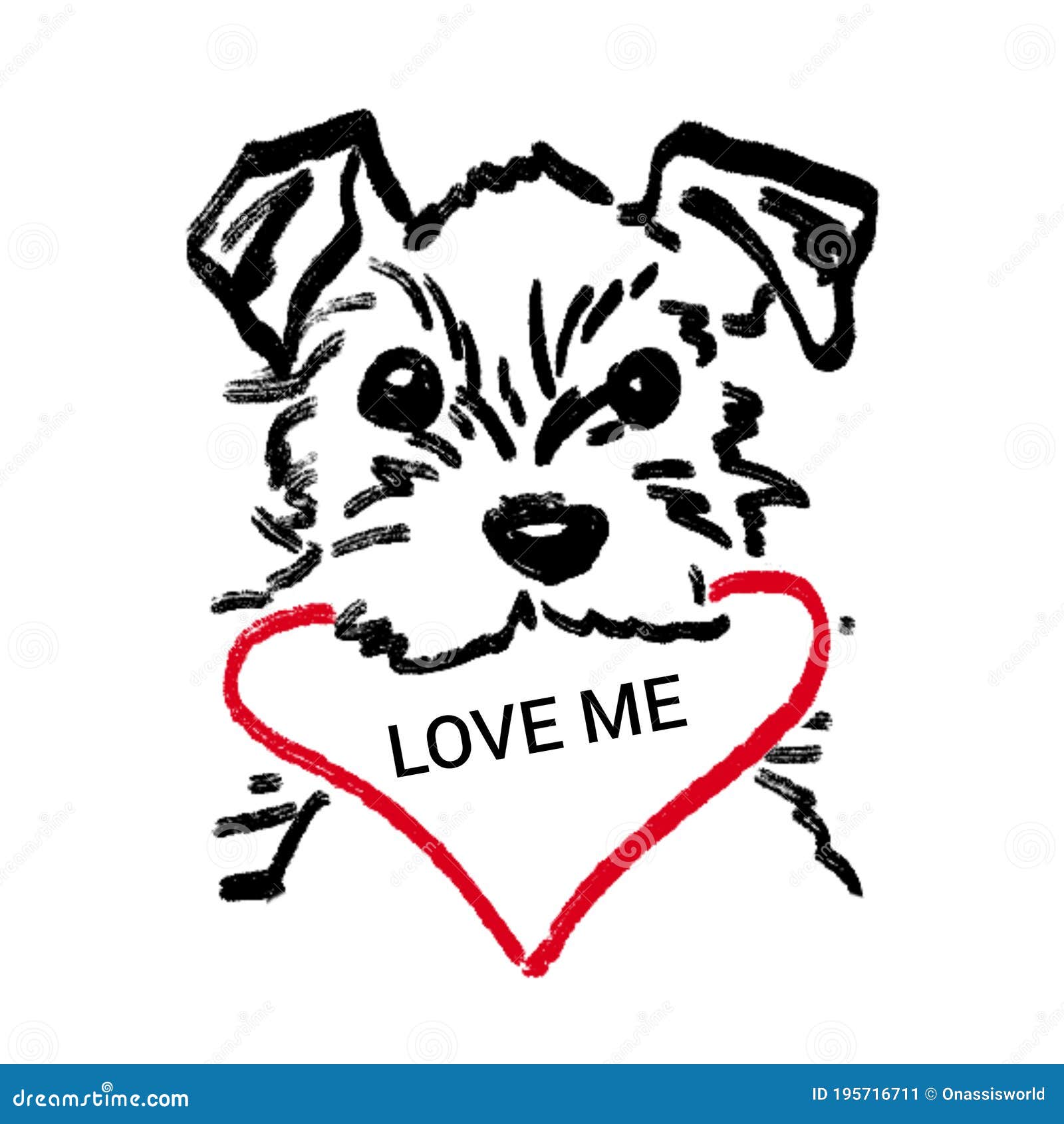 Pet Dog Abstract Illustration Drawing Background Stock Illustration ...