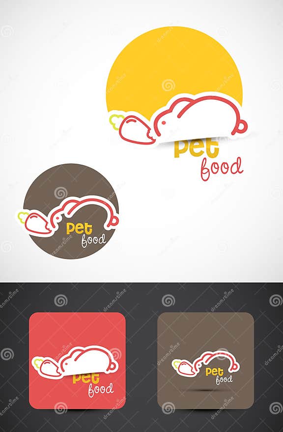 Pet food logo stock vector. Illustration of food, shape - 20614937