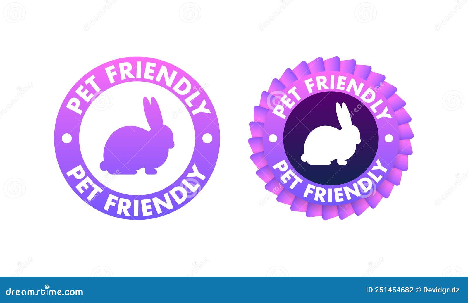 Pet Friendly Icon. Pets Allowed, Certified. Vector Illustration. Stock ...