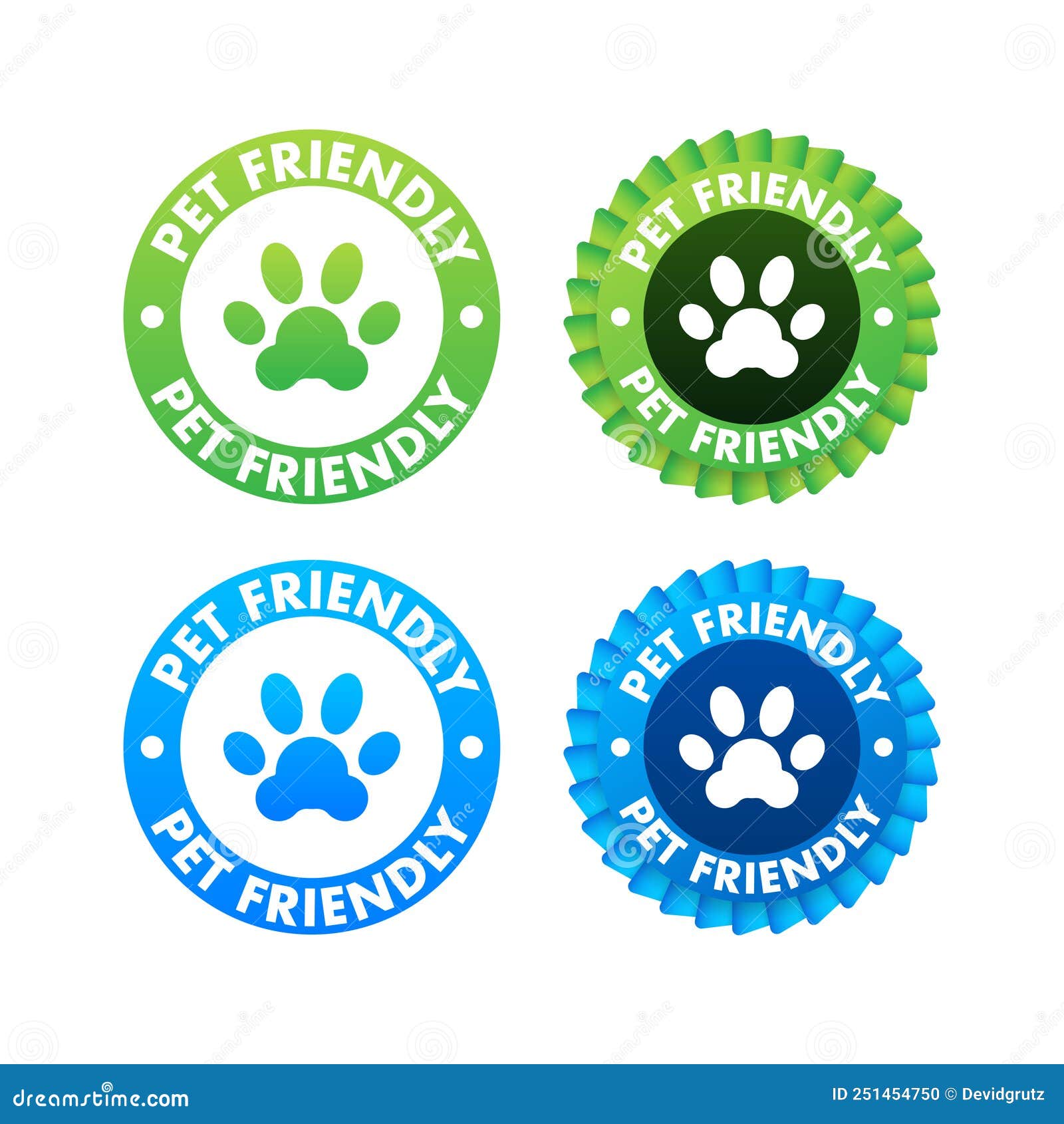 Pet Friendly Icon. Pets Allowed, Certified. Vector Illustration. Stock ...