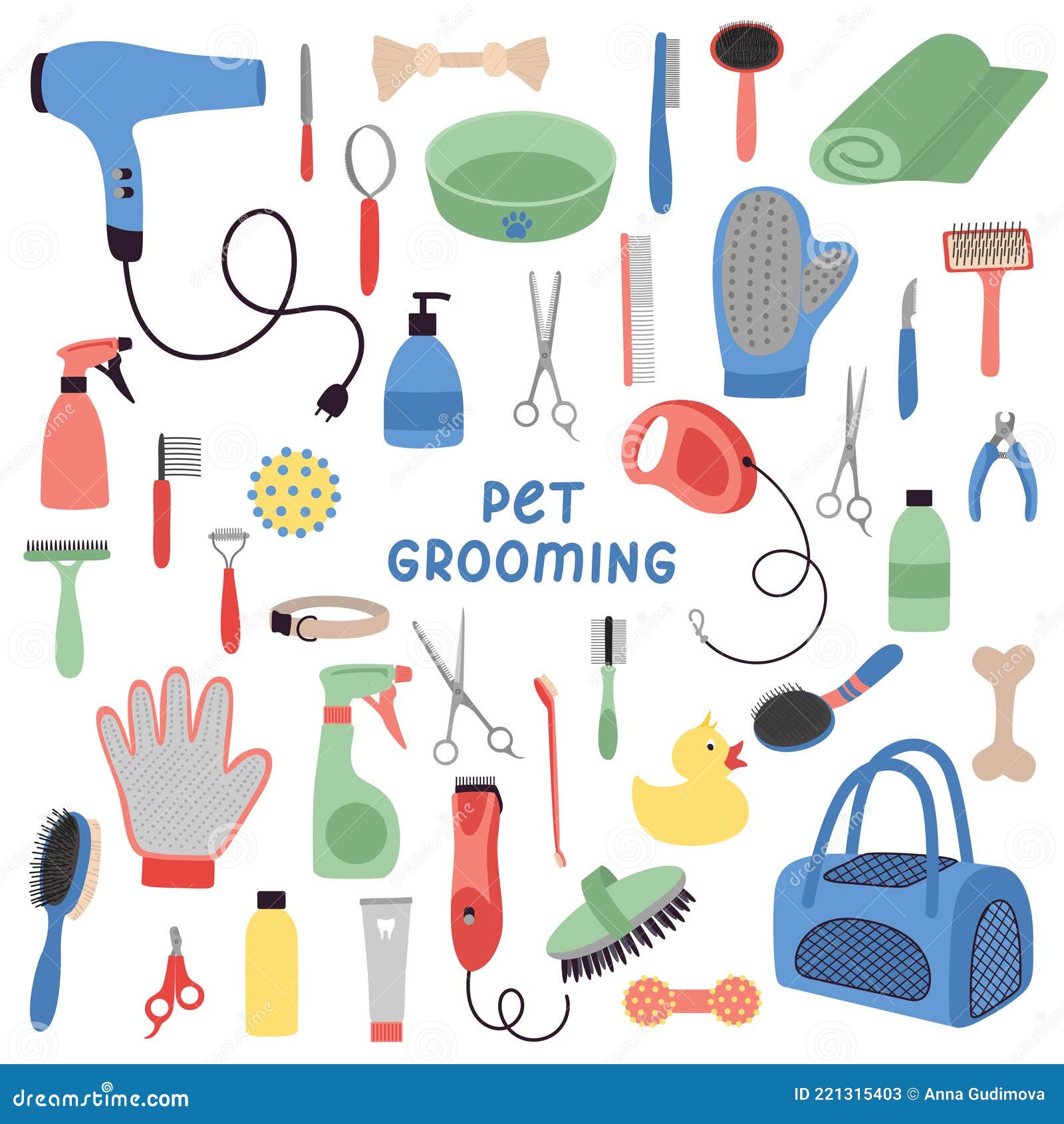 Pet Grooming Tools Set. Dog And Cat Care, Grooming, Hygiene, Health ... Pet Grooming Tools Set. Dog And Cat Care, Grooming, Hygiene, Health ...