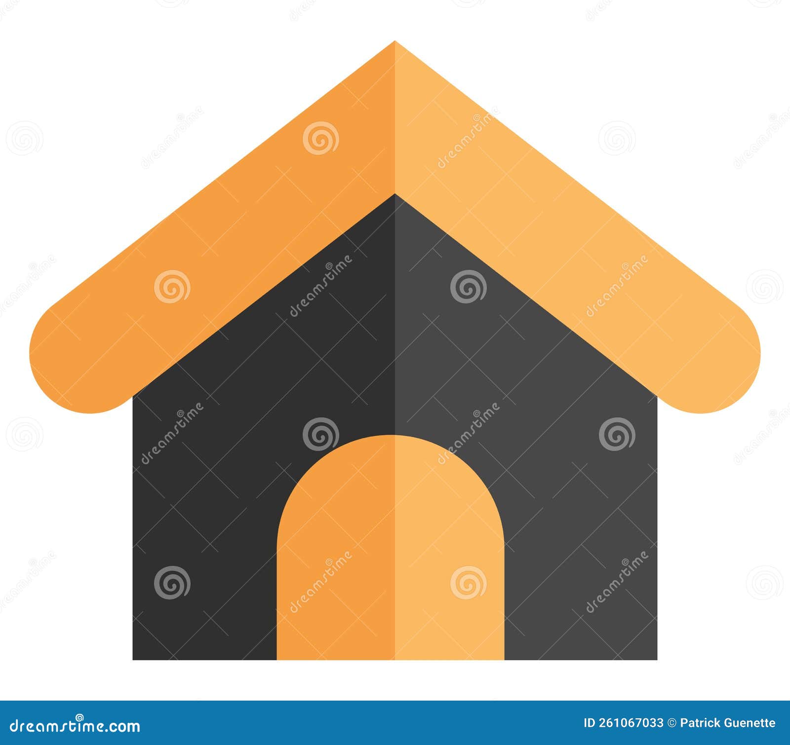 Pet house, icon stock vector. Illustration of graphic - 261067033