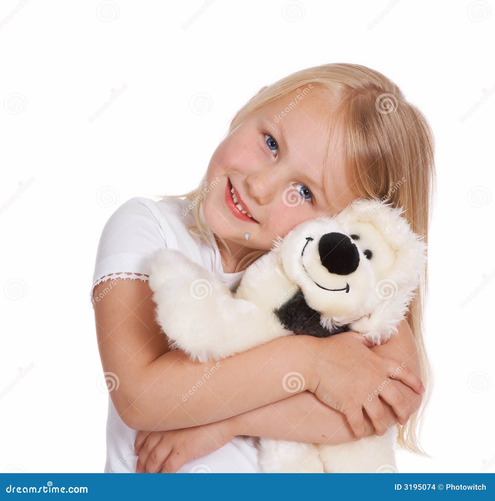 Pet hug stock photo. Image of love, animal, portrait, child - 3195074