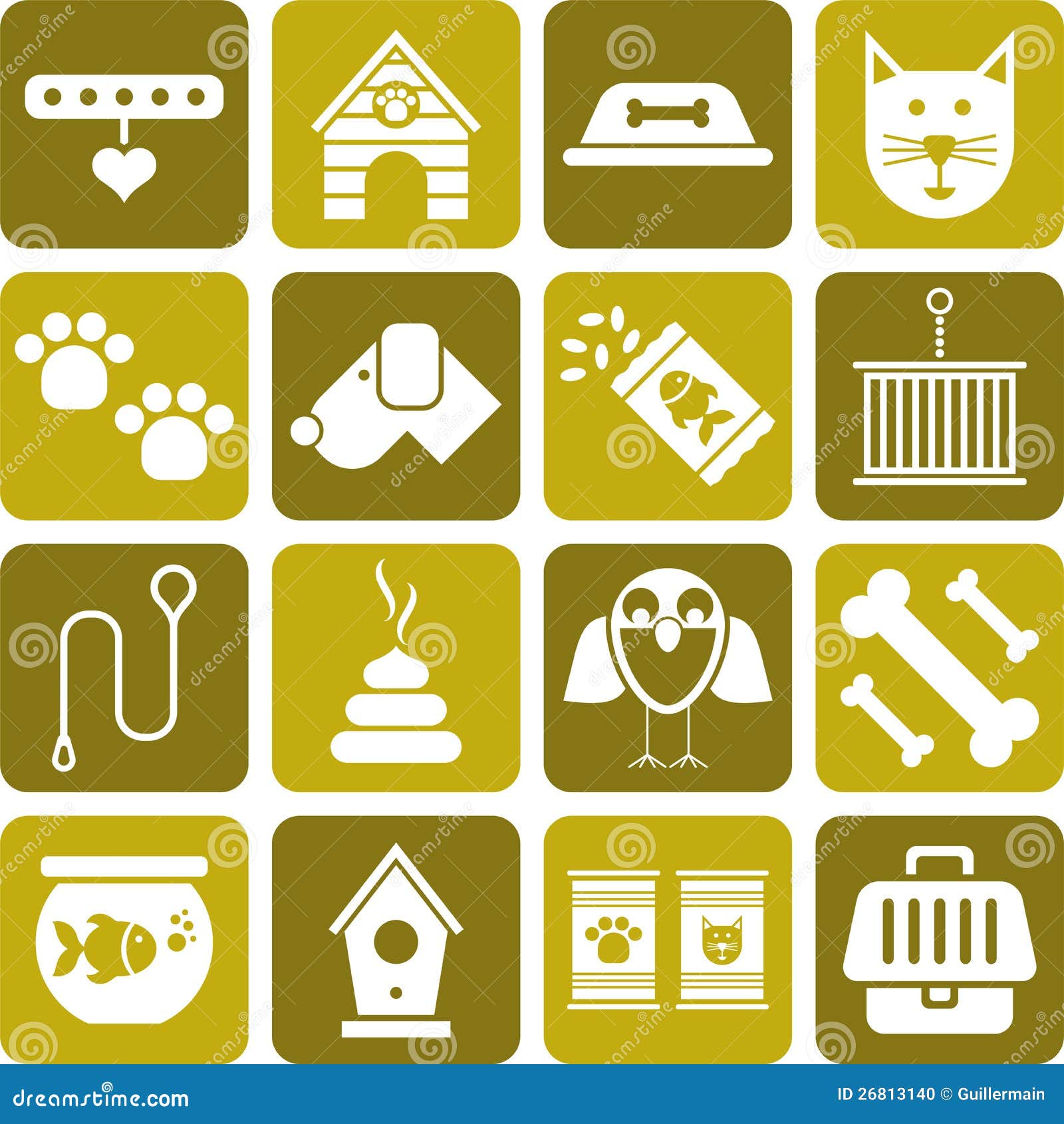 Pet icons stock vector. Illustration of pictogram, symbol - 26813140