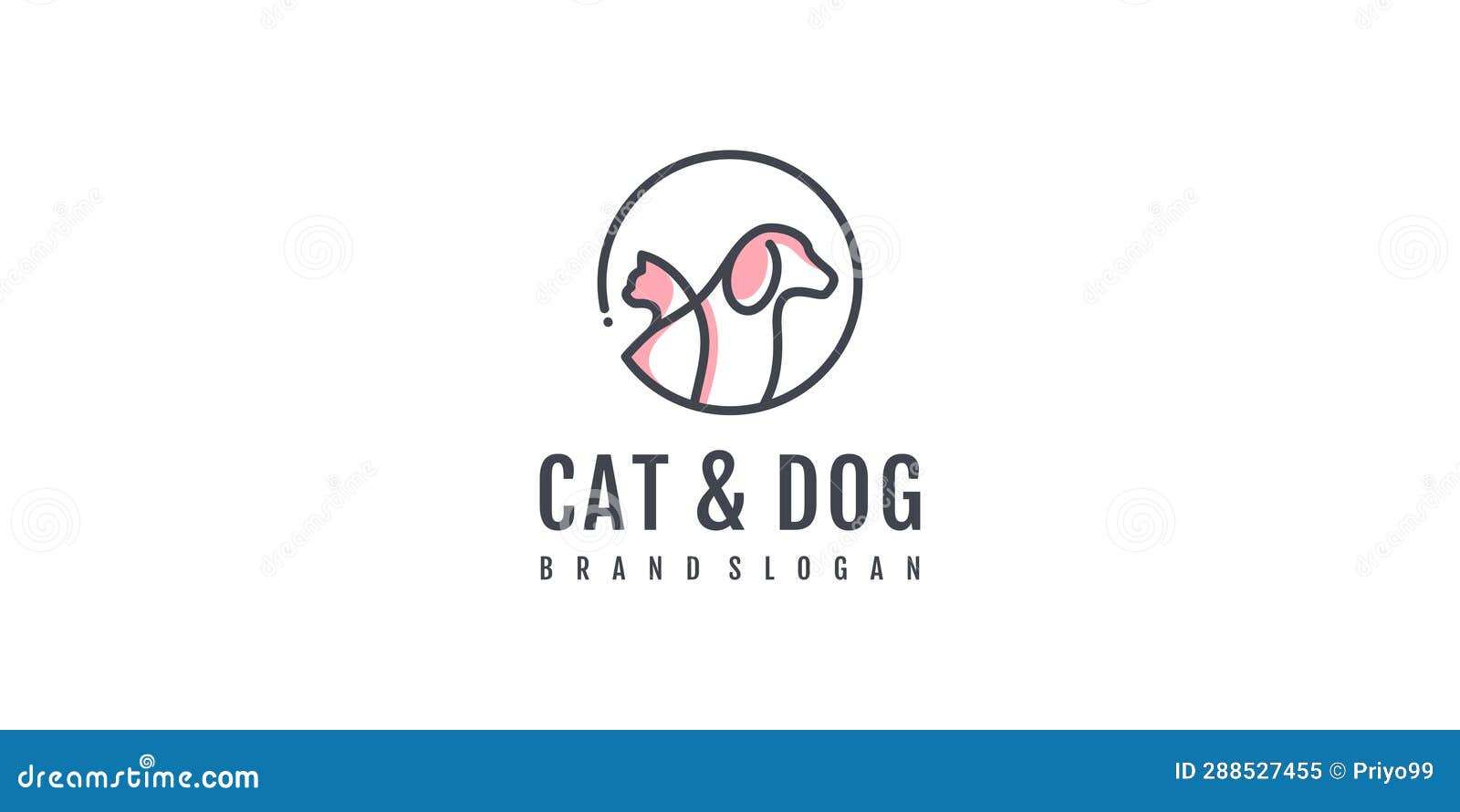 Pet Logo Design Vector with Creative and Simple Element Concept Stock ...