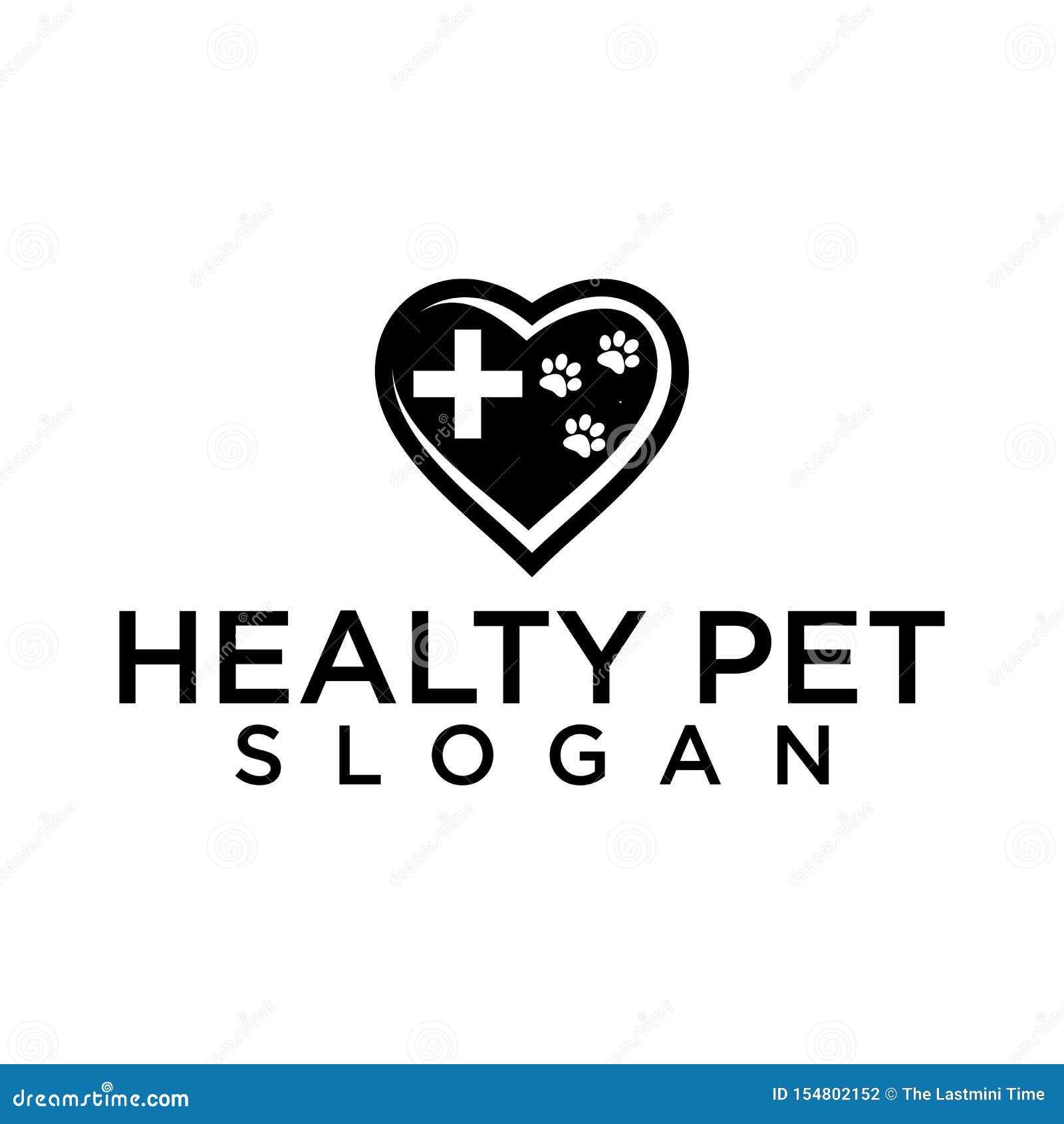 Pet Medicine Logo Vector Black and White Stock Vector - Illustration of ...