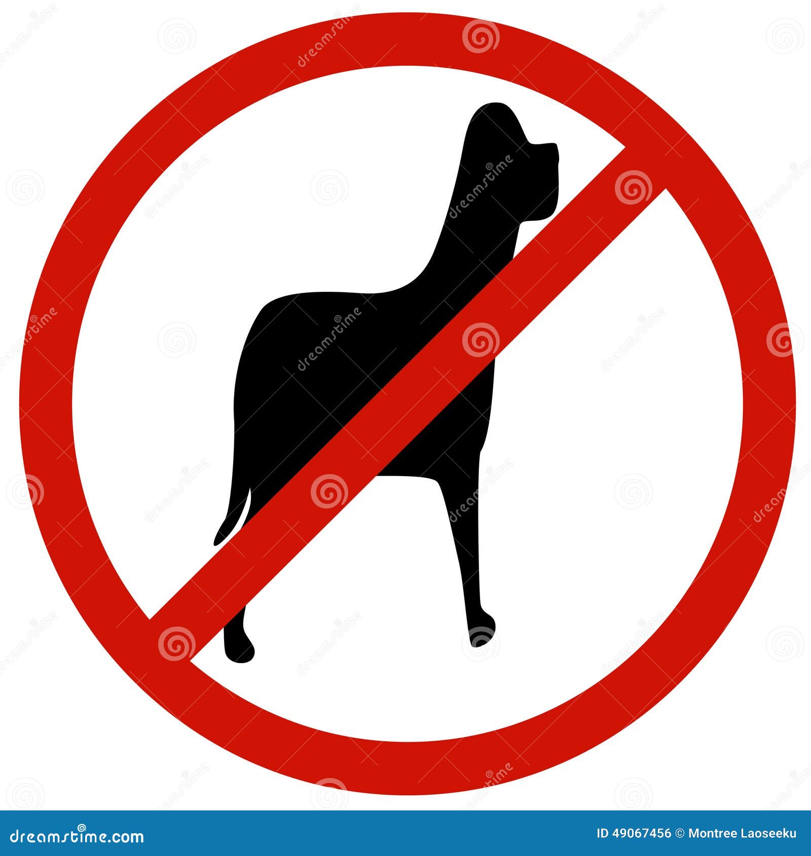 Pet no entry sign board stock illustration. Illustration of message ...