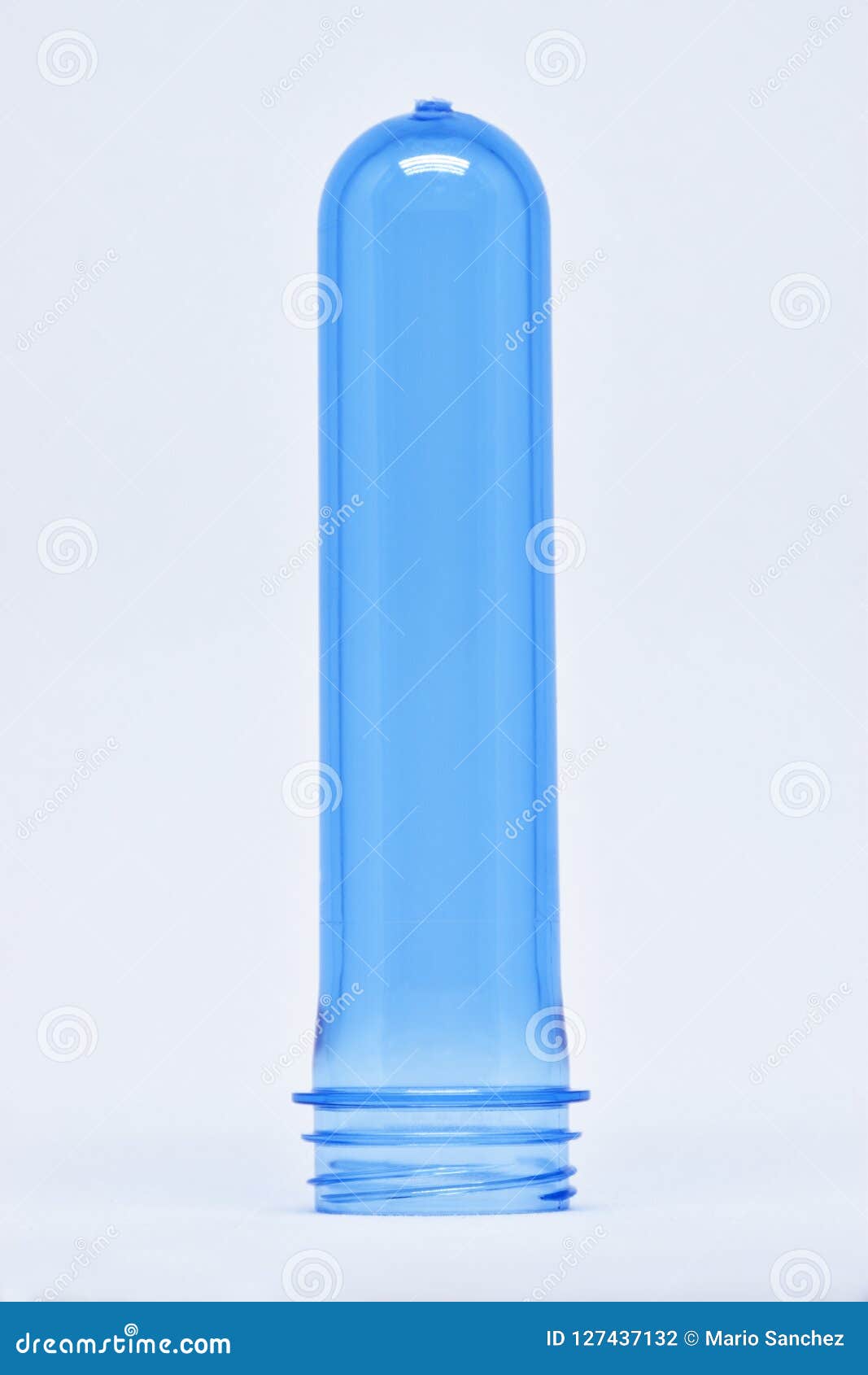 PET Preform Blue stock photo. Image of manufacturing - 127437132