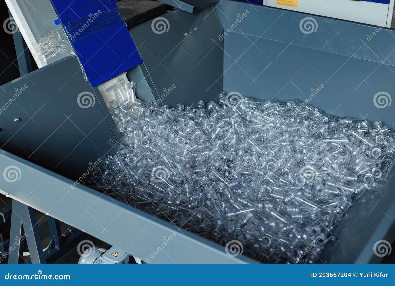 PET Preform Stack at the Conveyor S Beginning Stock Photo - Image of ...