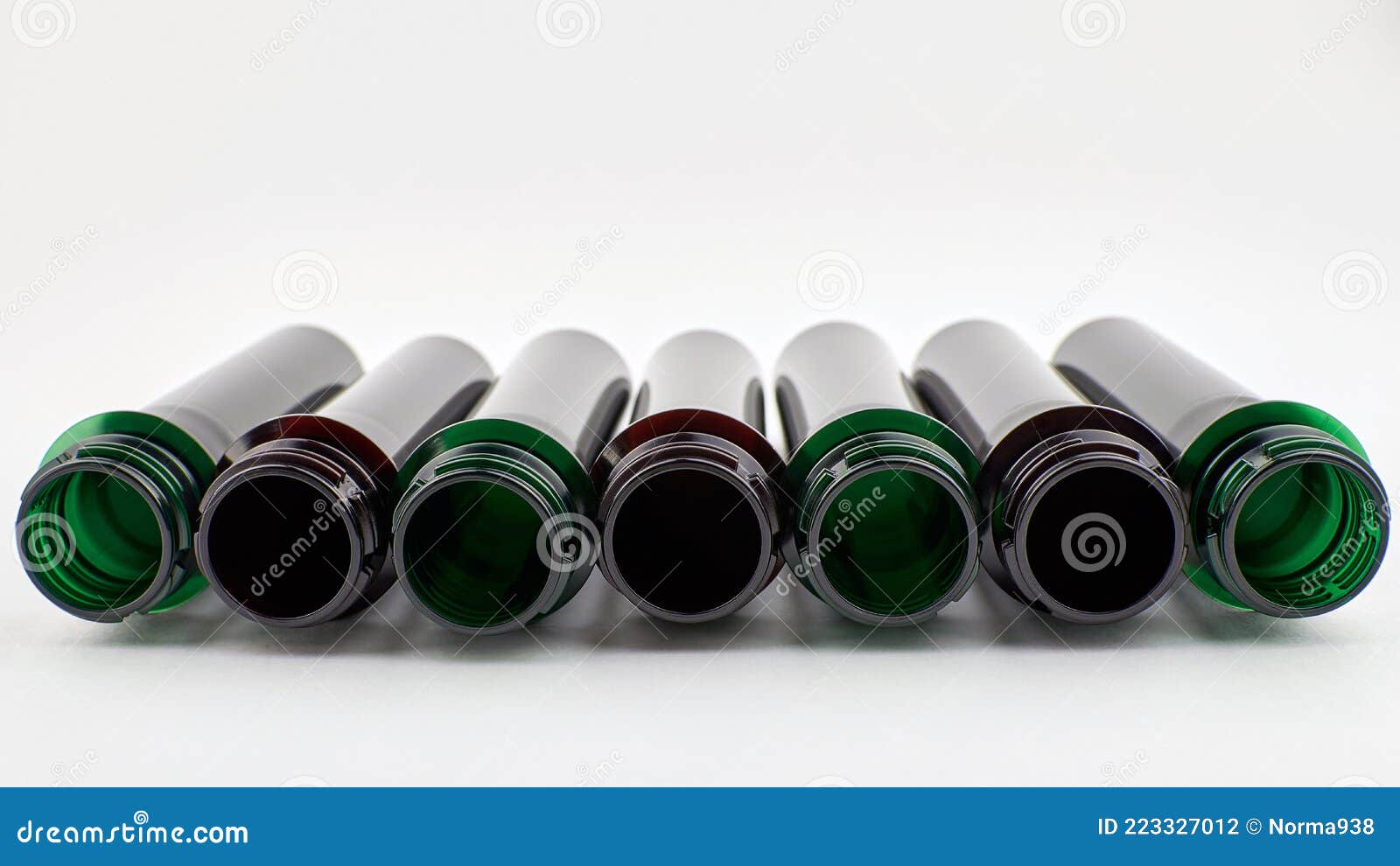 PET Preforms on a White Background. Manufacturing of Plastic PET ...